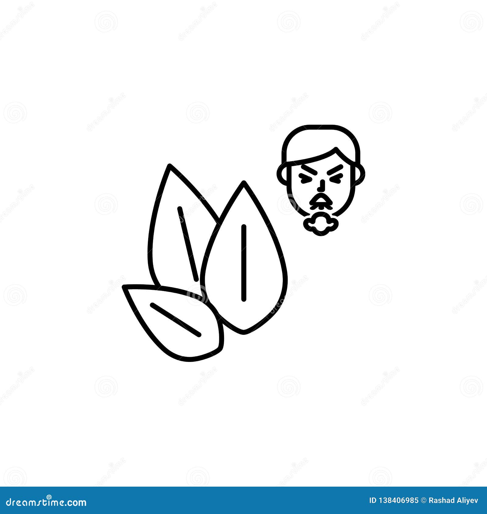 Sesame, Allergic Face Icon. Element of Problems with Allergies Icon ...