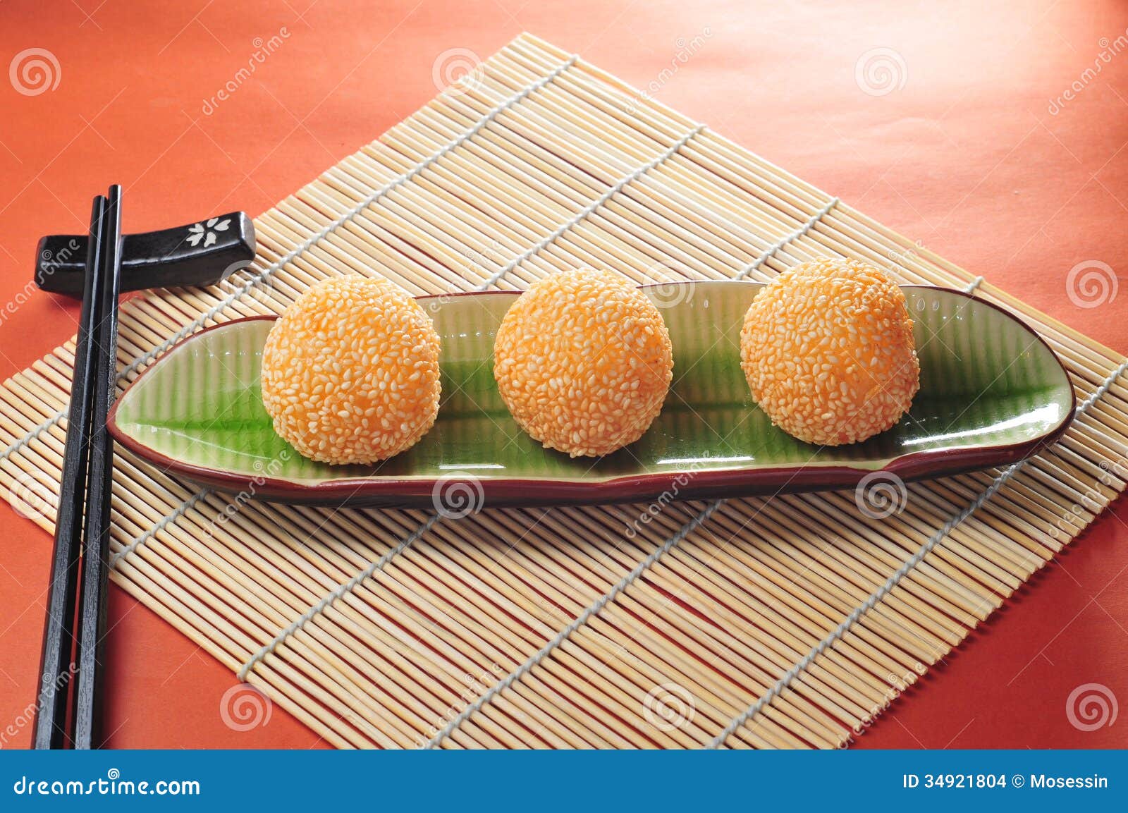 Sesame ball stock photo. Image of rice, traditional, glutinous - 34921804