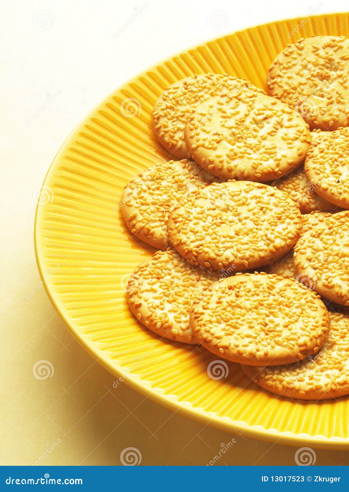 Sesame biscuits stock image. Image of baked, macro, biscuit - 13017523