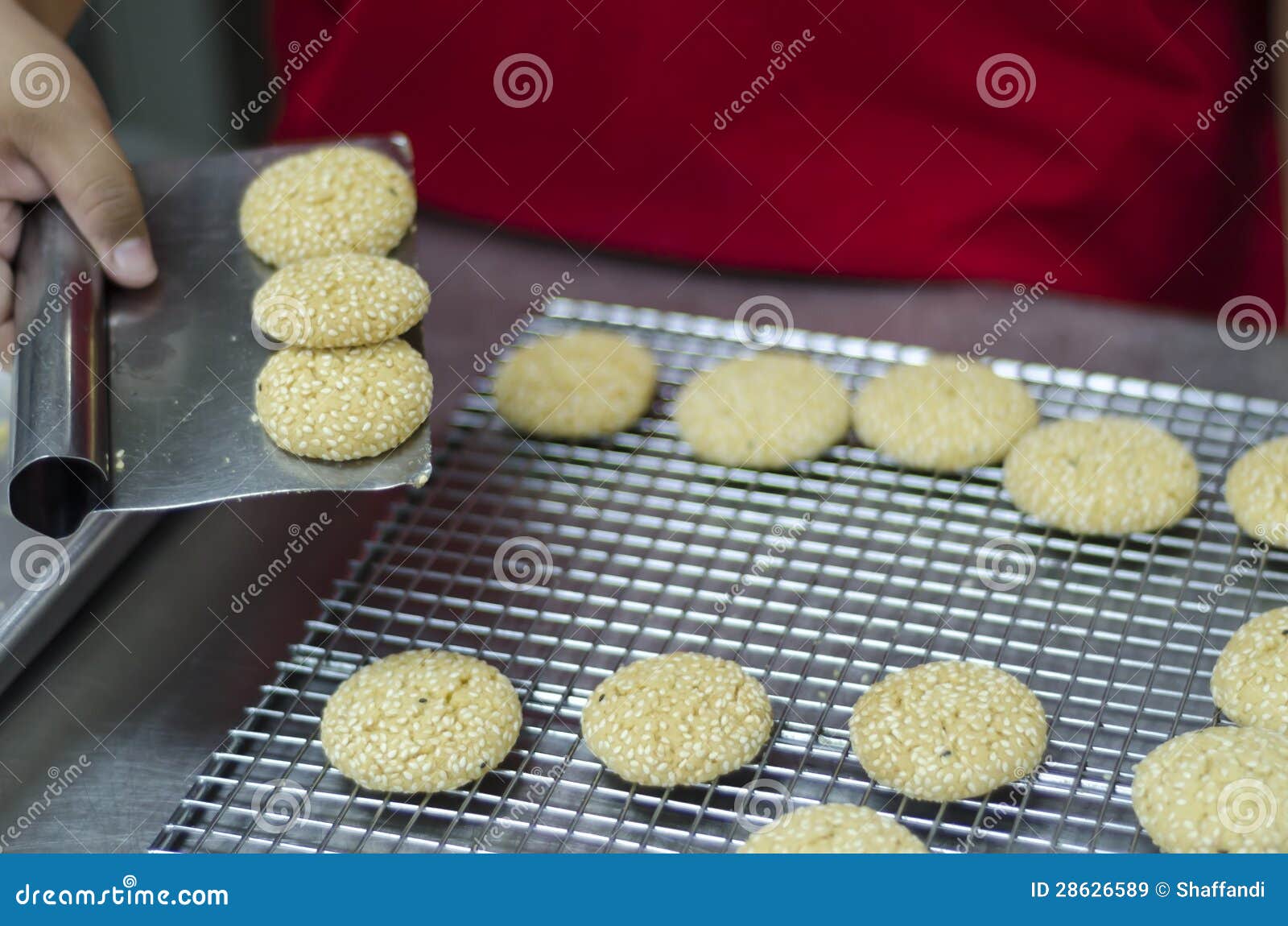 Sesame biscuits stock image. Image of sweet, dessert - 28626589