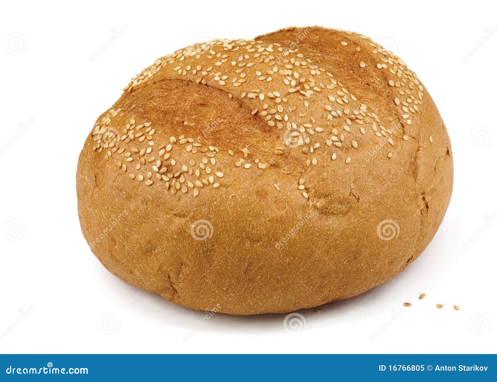 Sesame bun stock image. Image of loaf, circle, gourmet - 16766805
