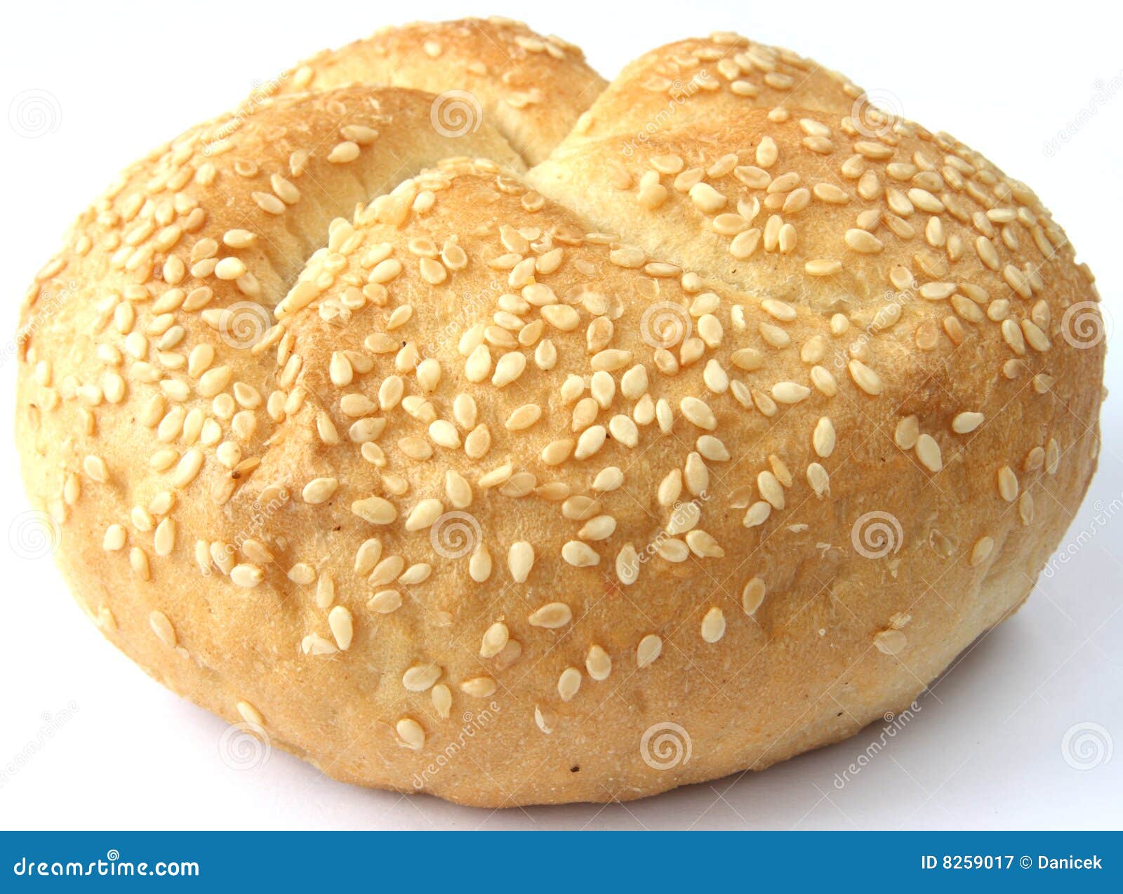 Sesame bun stock image. Image of single, baked, food, bread - 8259017