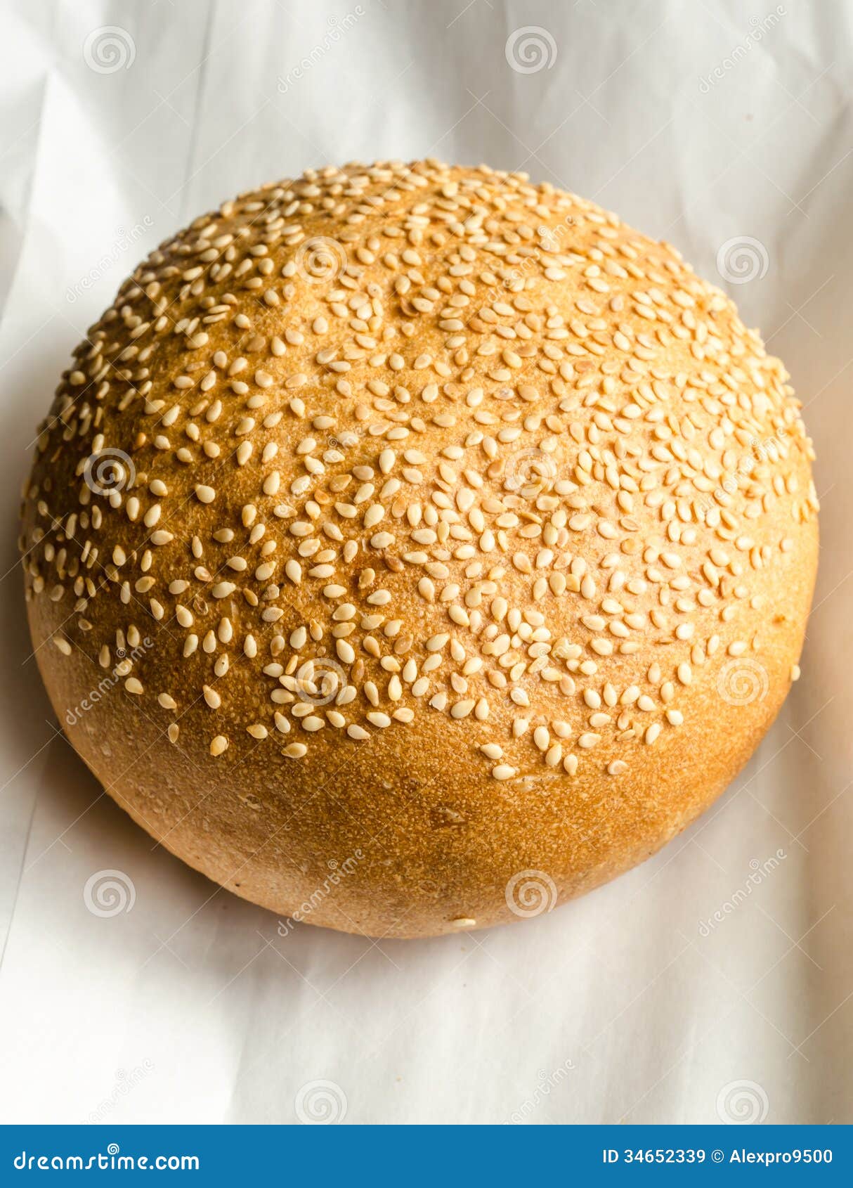 Sesame bun stock image. Image of nutrition, cutting, breakfast - 34652339