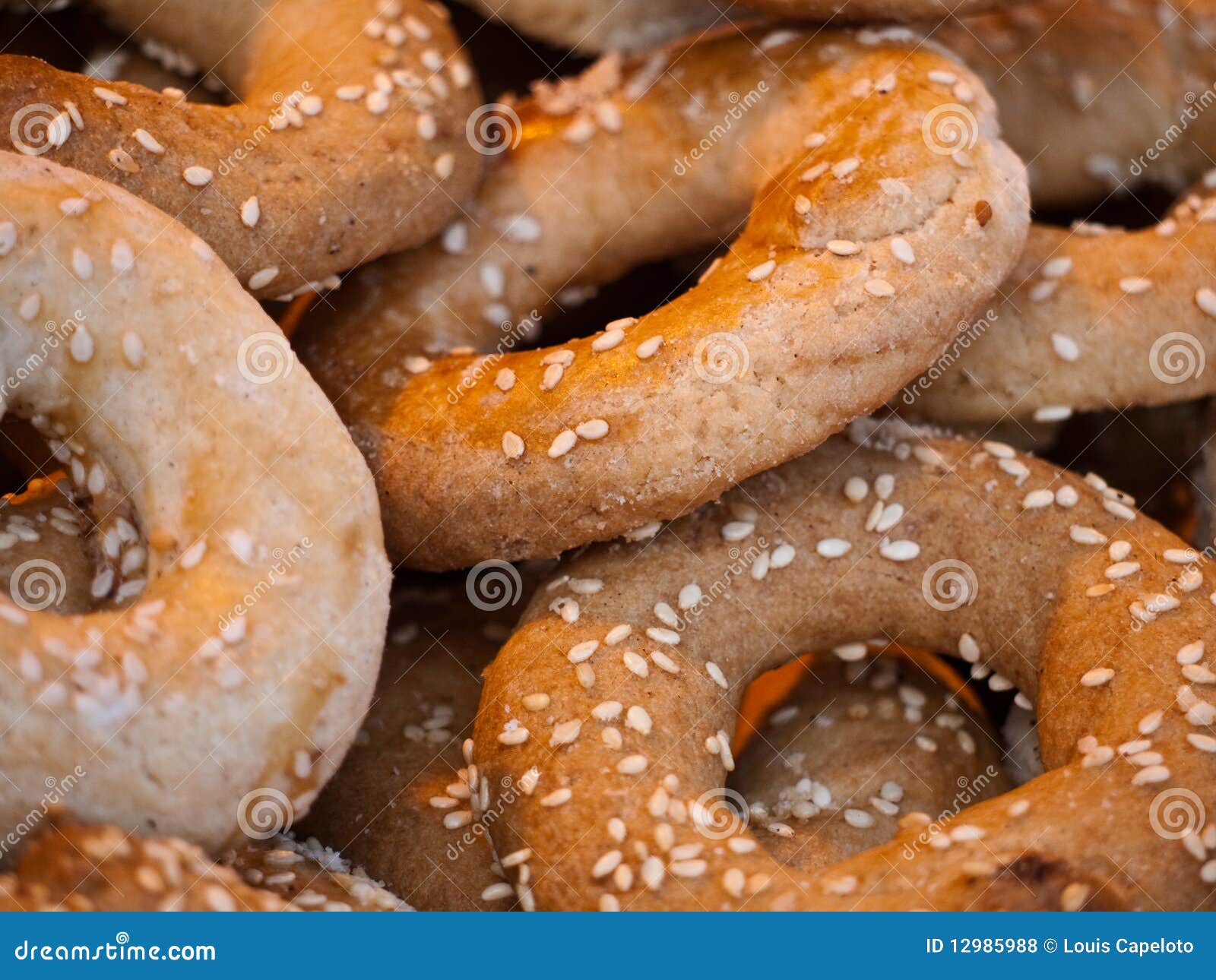 Sesame Cookies at a Market in Jerusalem Stock Photo - Image of cookies ...