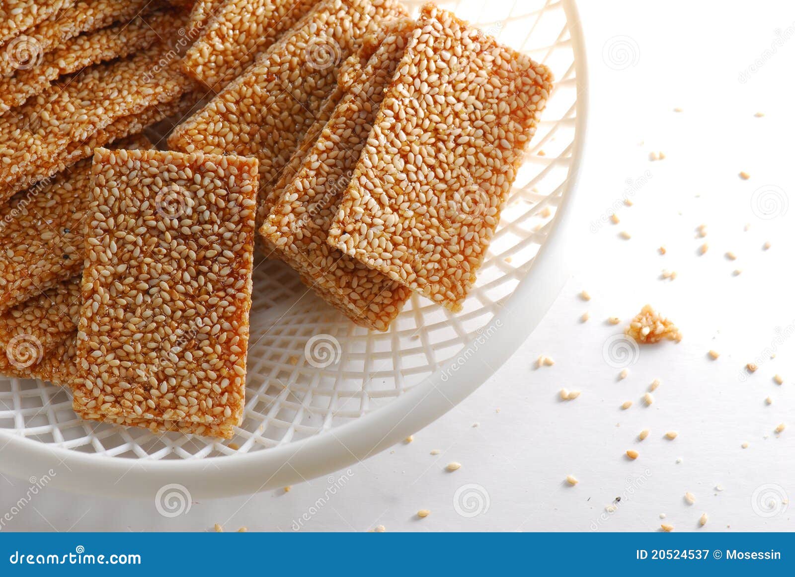 Sesame cracker stock image. Image of plastic, cracker - 20524537
