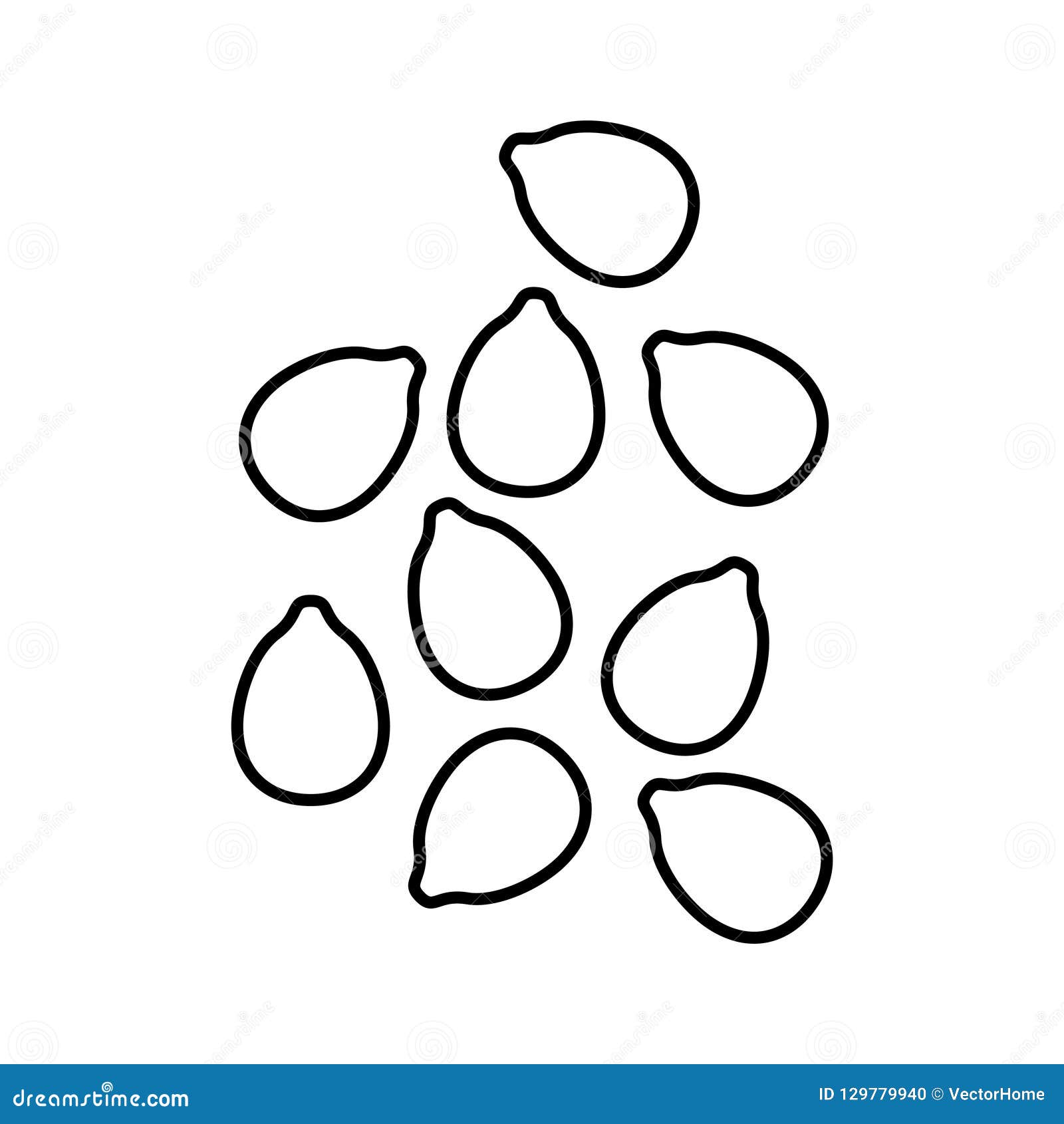 Sesame Icon, Vector Illustration Stock Vector - Illustration of healthy ...