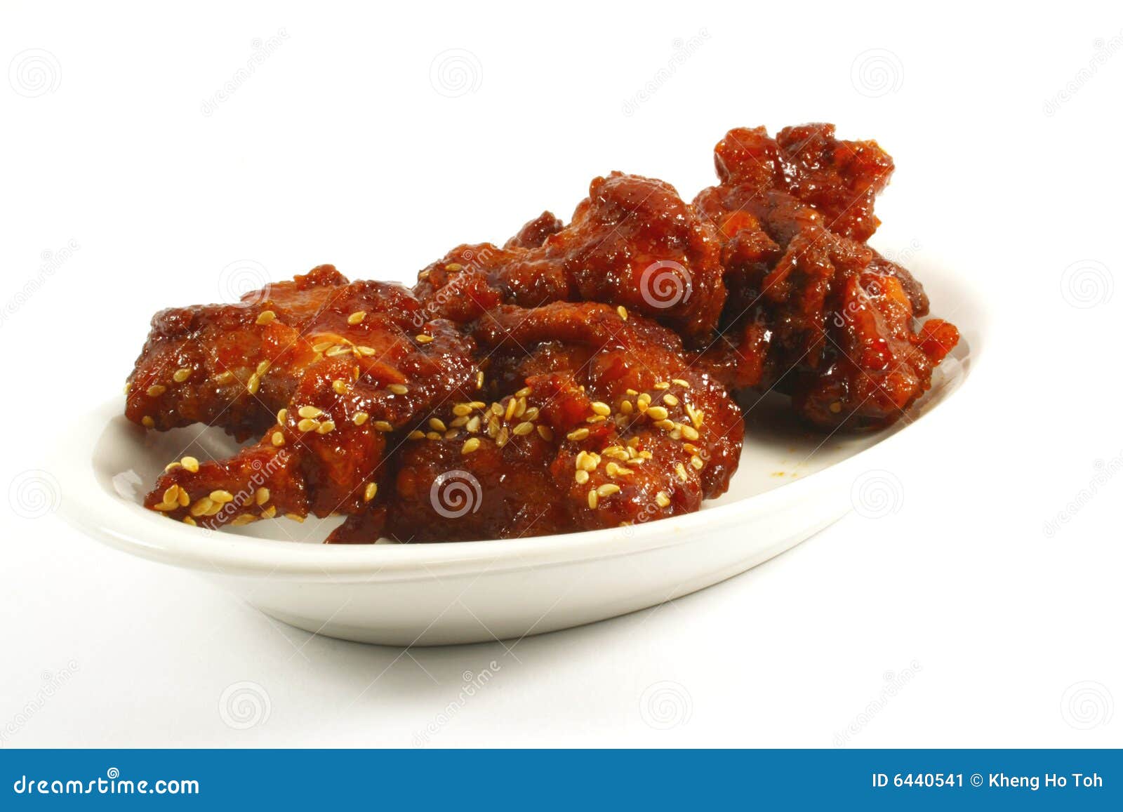 Sesame Kung Pow Chicken stock image. Image of piece, restaurant - 6440541