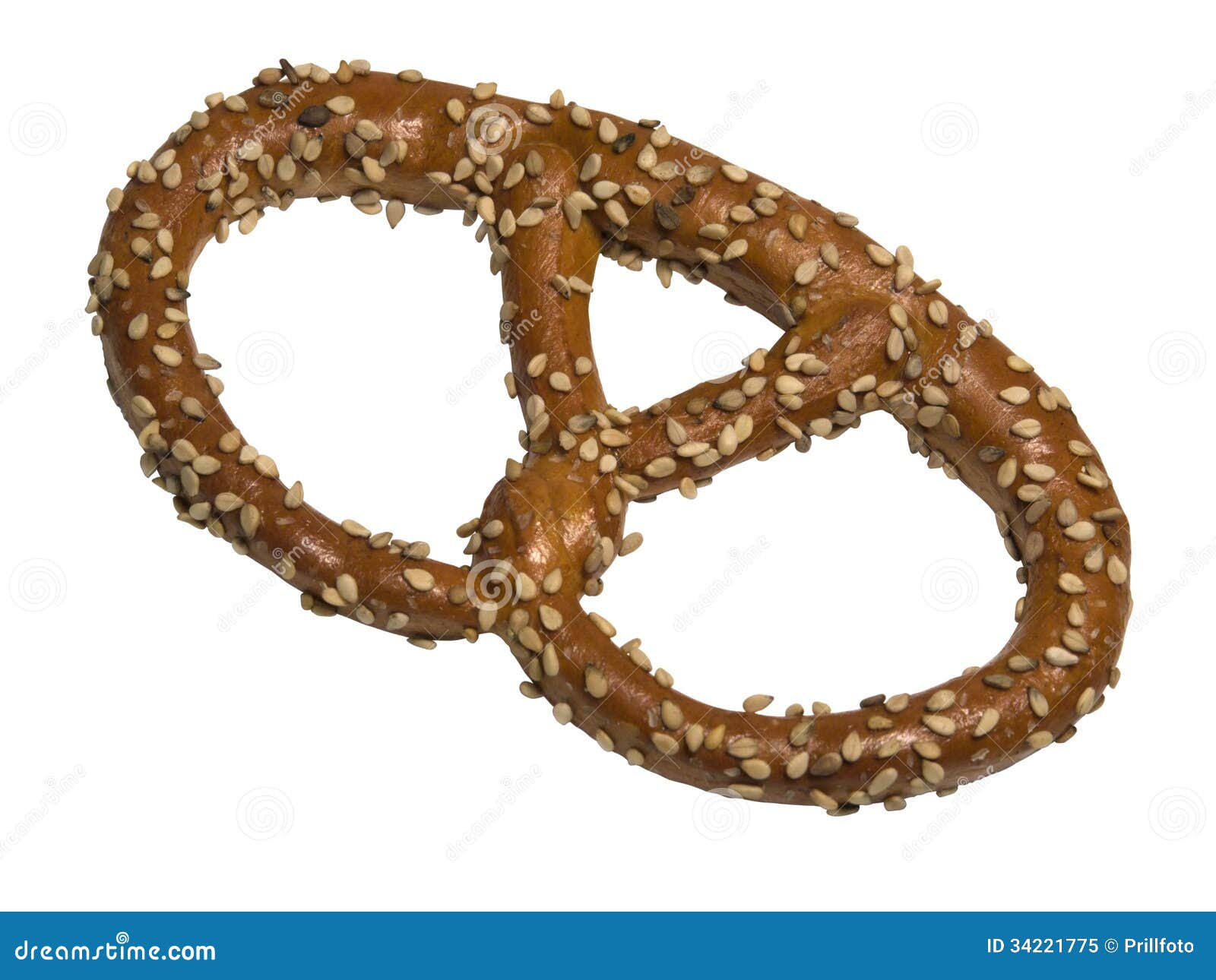 Sesame pretzel stock image. Image of cookies, brittle - 34221775