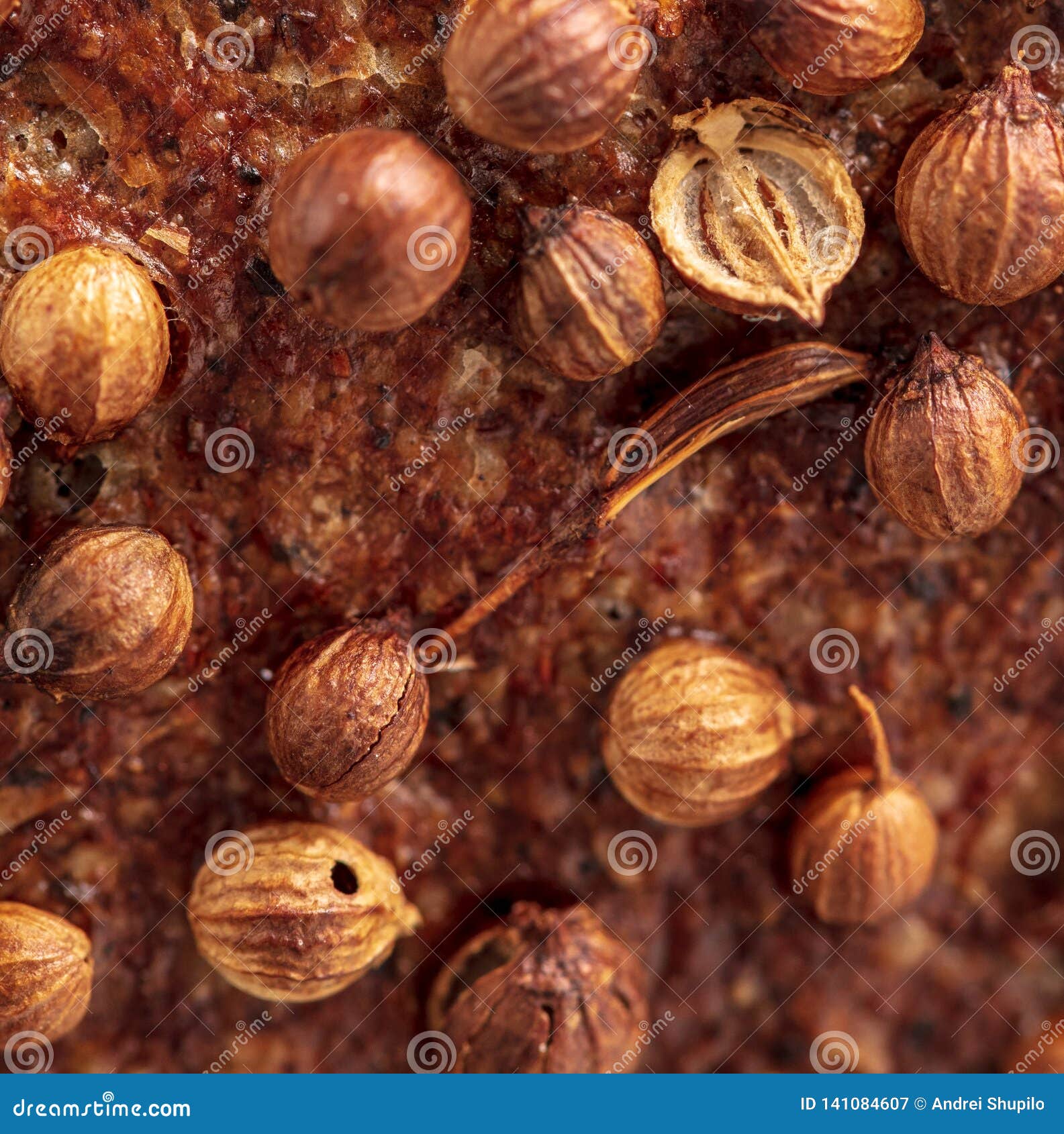 Sesame Rye Bread As a Background Stock Image - Image of wheat, food ...