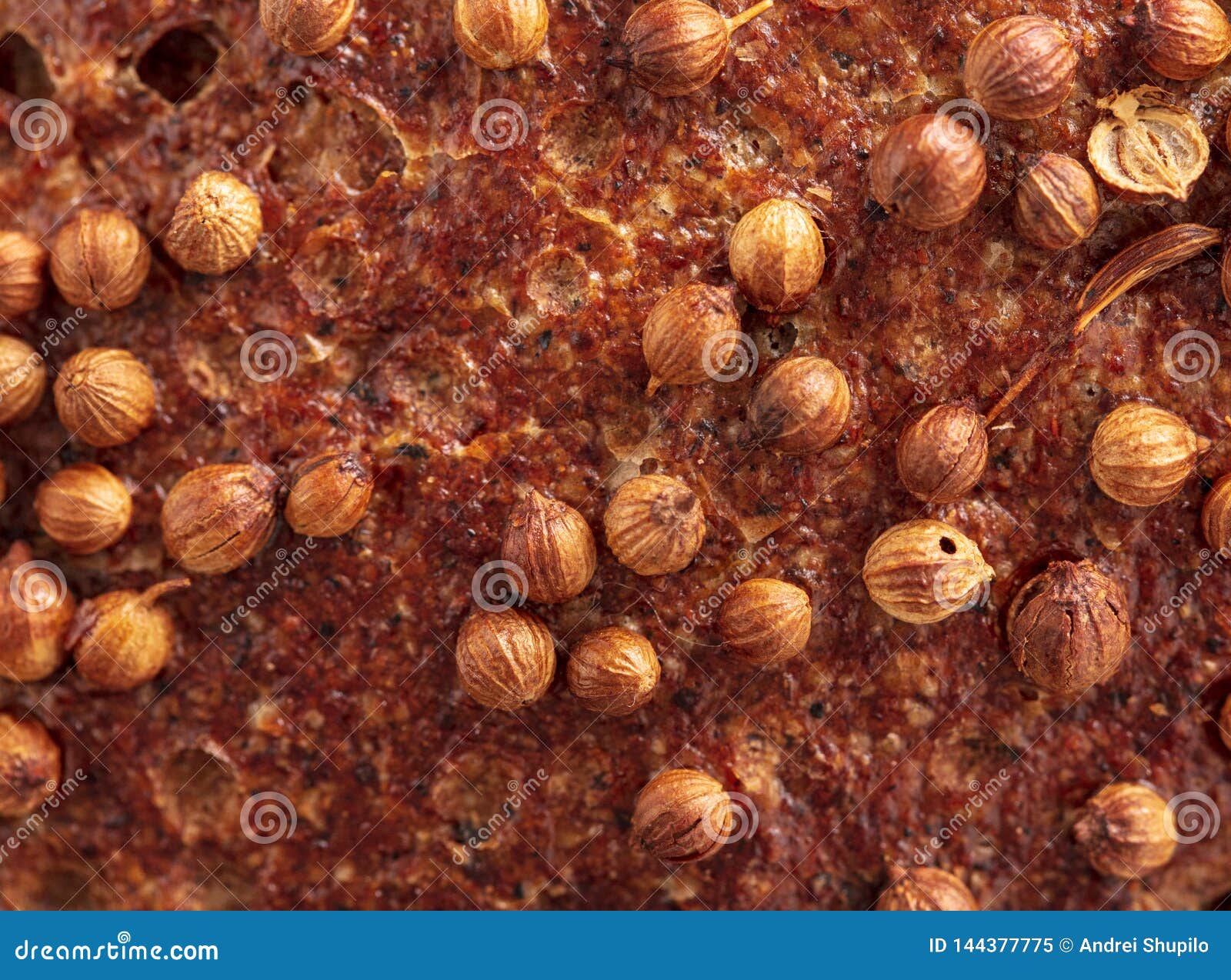 Sesame Rye Bread As a Background Stock Image - Image of isolated ...