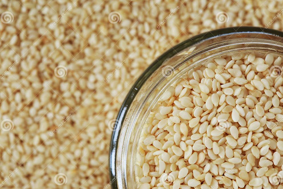 Sesame seed in jar stock image. Image of natural, crop - 89730929