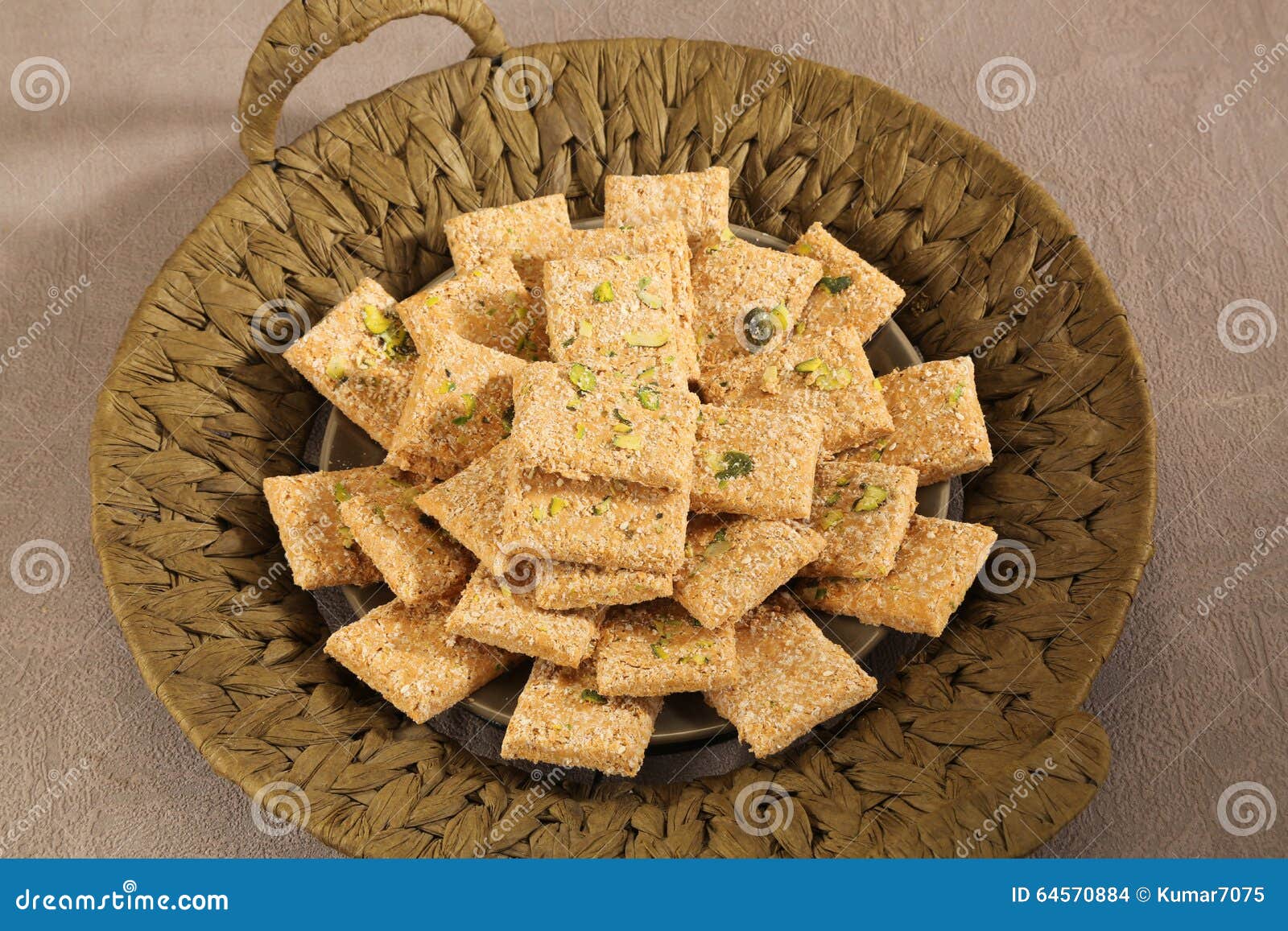 Sesame seed jiggery Gajak stock photo. Image of seed - 64570884