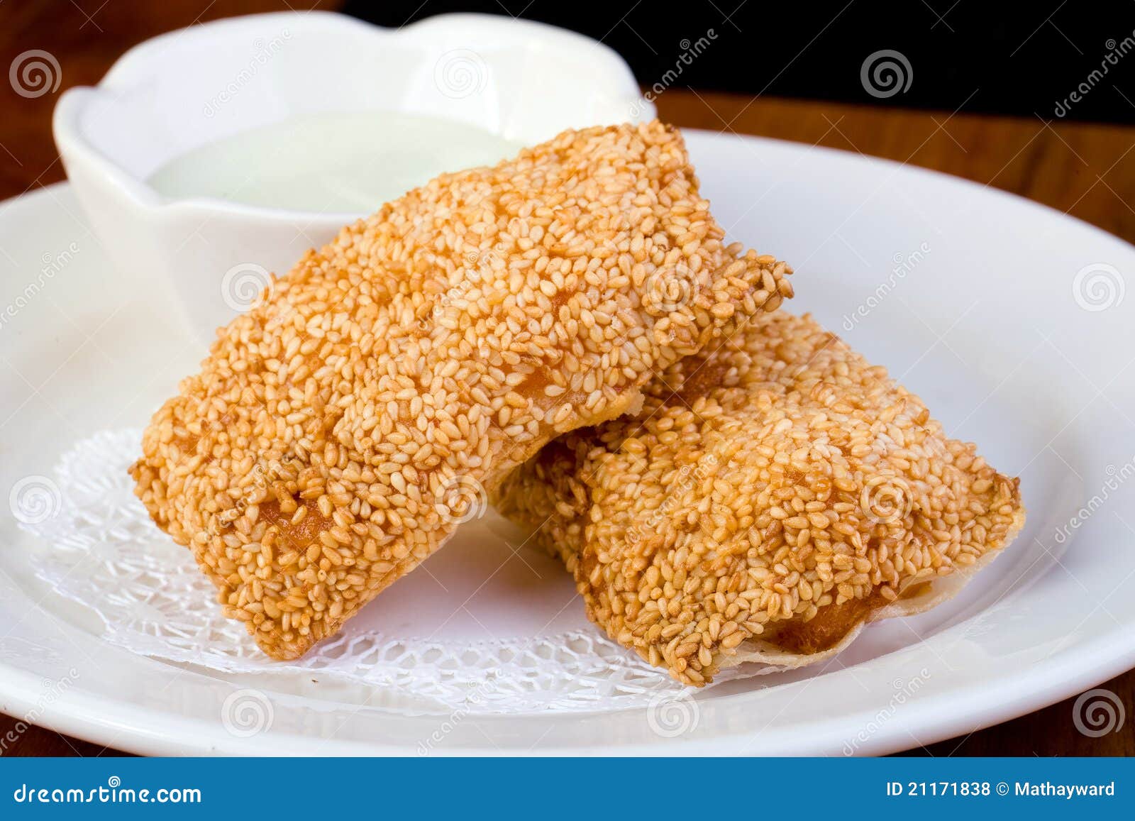 Sesame Seed Pastry stock photo. Image of crisp, dumpling - 21171838