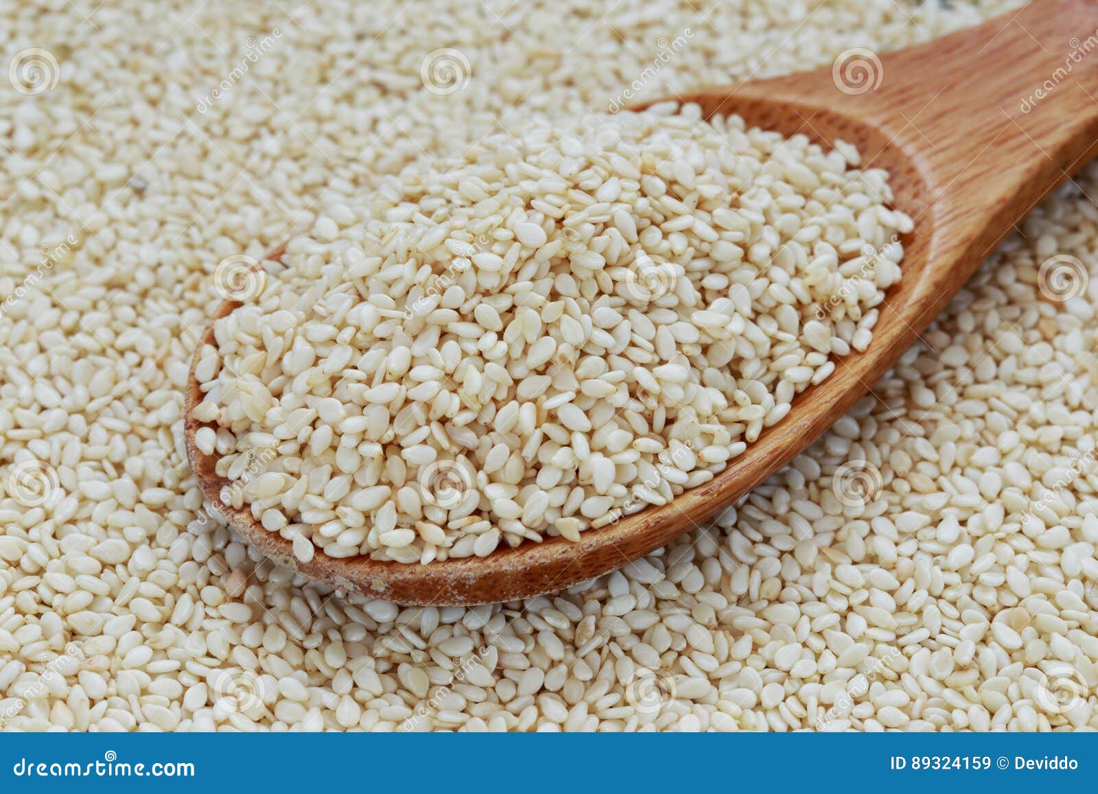 Sesame seed in spoon stock image. Image of agriculture - 89324159