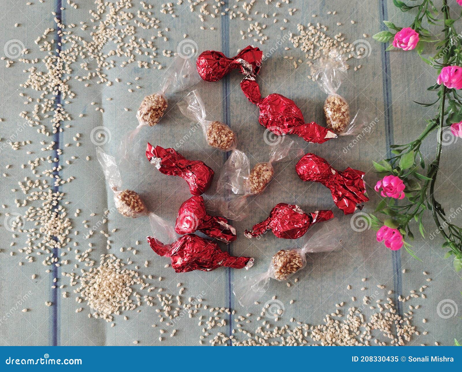 Sesame seeds candy stock image. Image of plant, christmas - 208330435