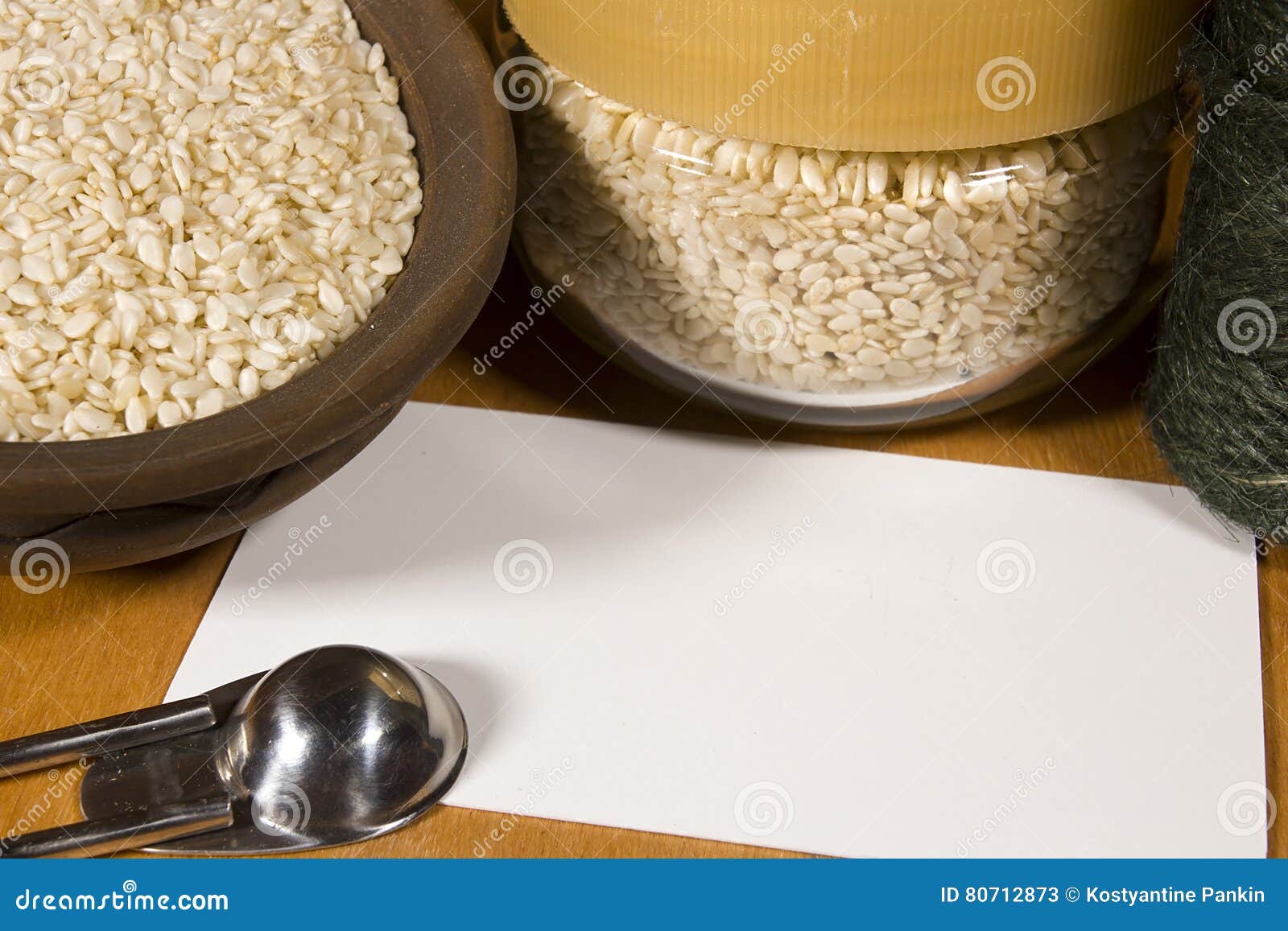 Sesame Seeds in Different Packages Stock Image - Image of fresh ...