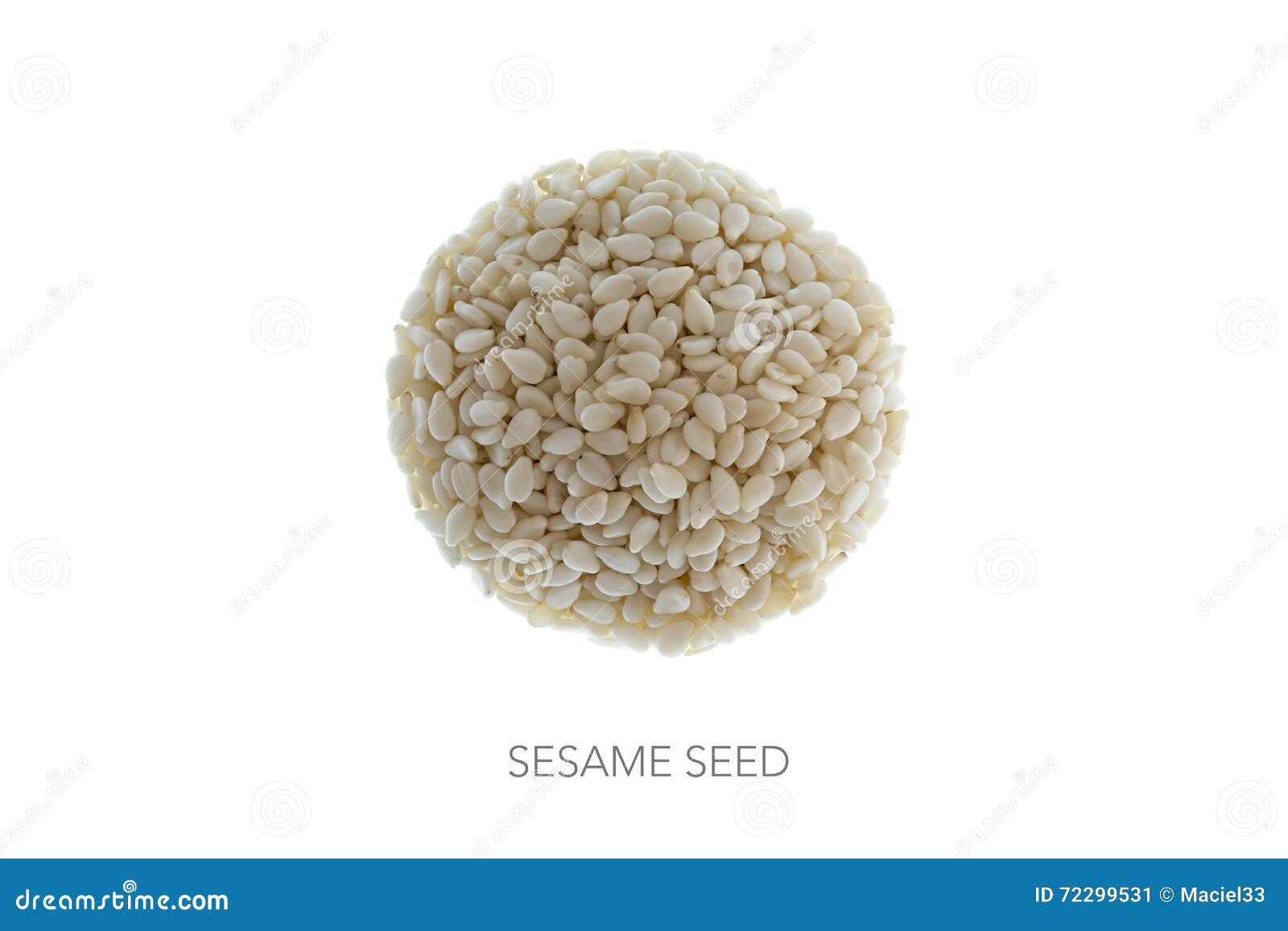 Sesame seeds in shape ball stock image. Image of detail - 72299531