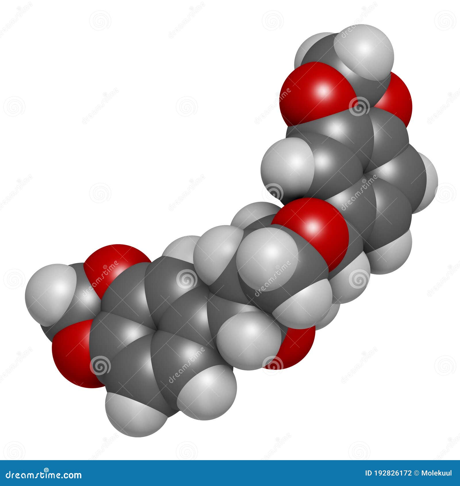 Sesamin Molecule. Lignan Present in Sesame Oil. 3D Rendering Stock ...