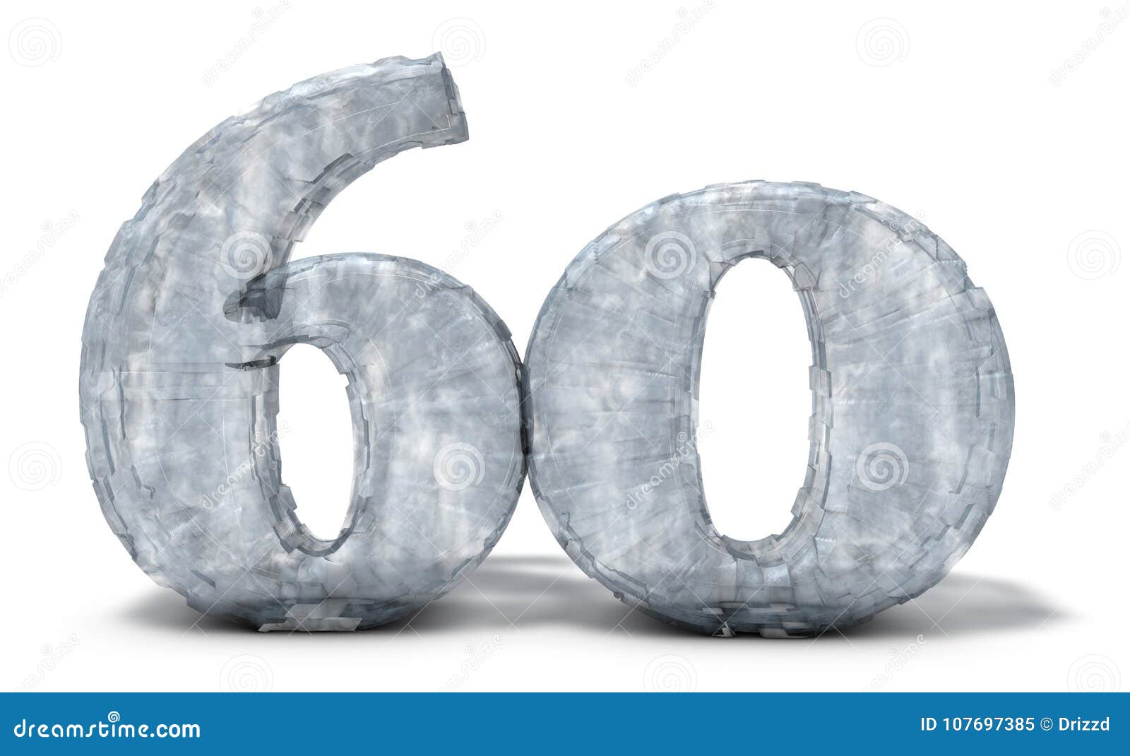 Sesenta congelado stock de ilustración. Ilustración de sesenta - 107697385