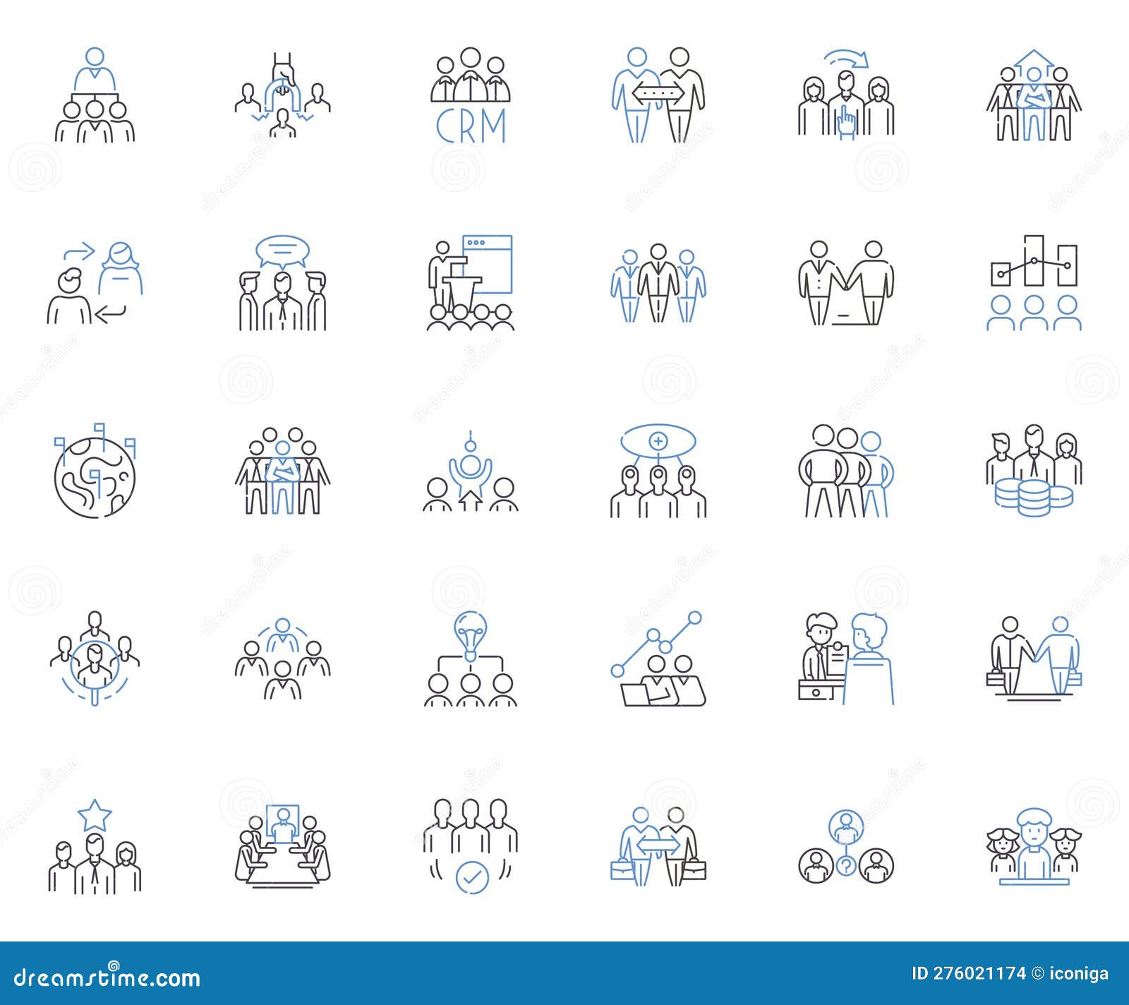 Session Line Icons Collection. Collaboration, Interaction, Engagement ...
