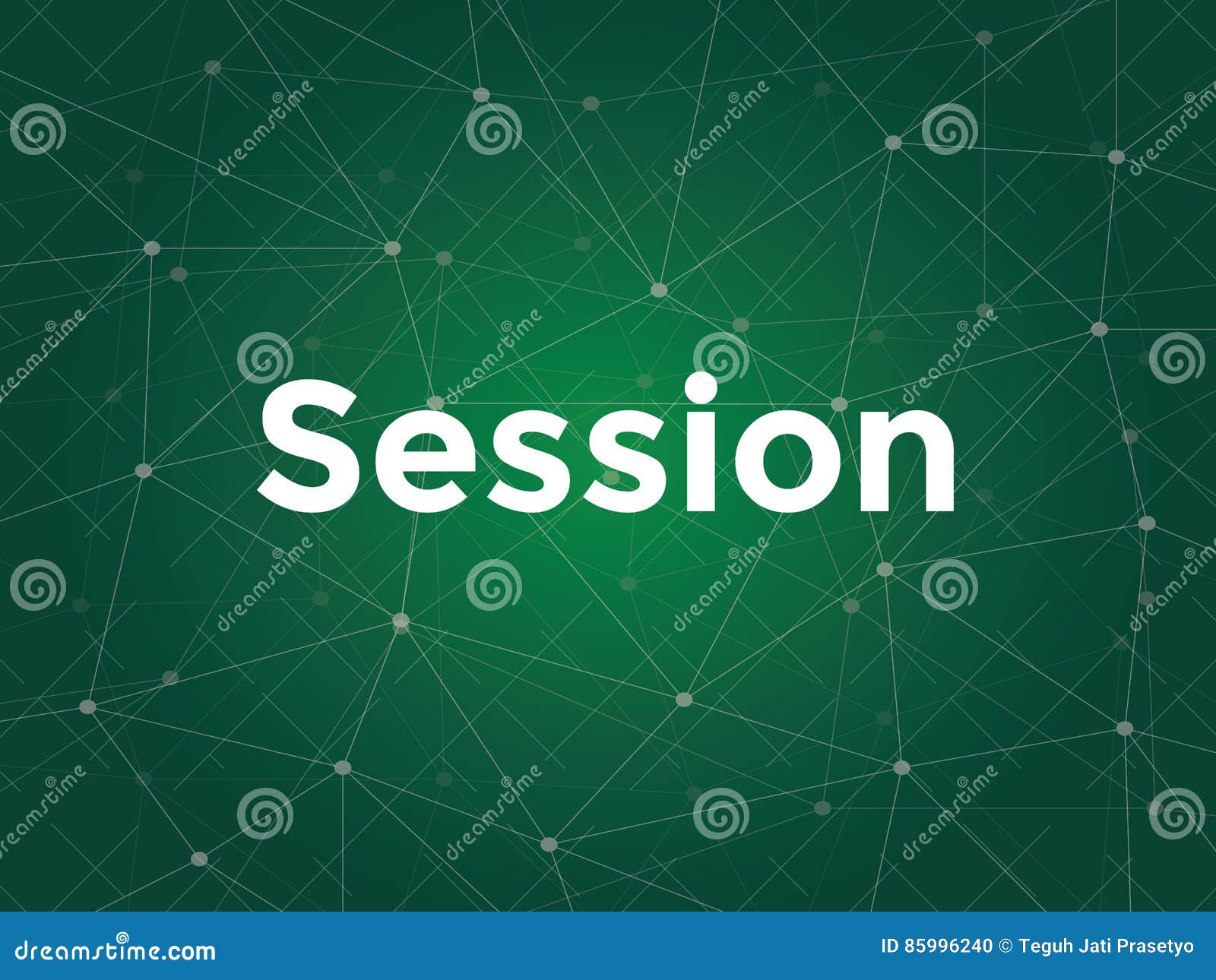 Session Website Development White Tetx Illustration with Green Colour ...