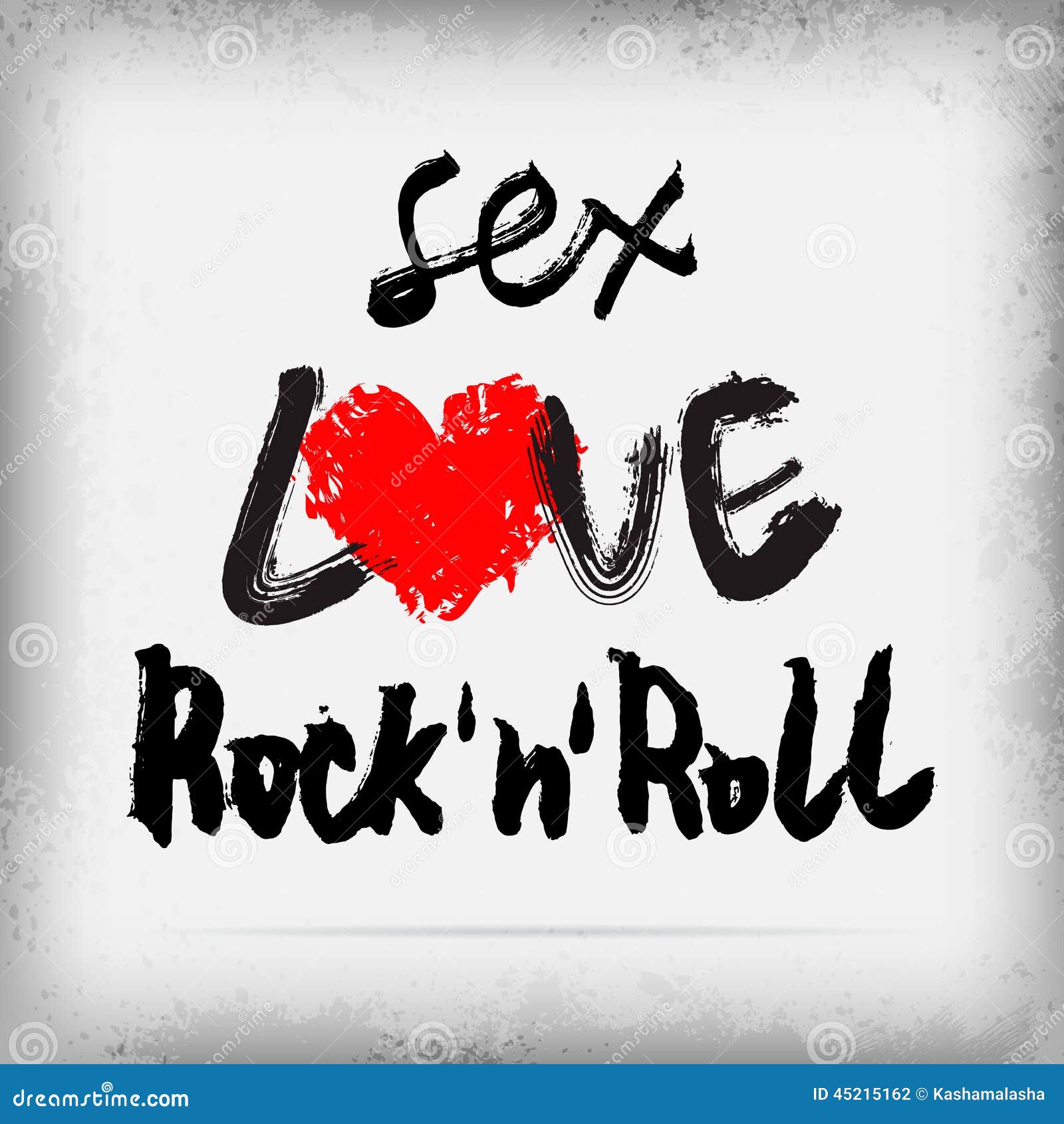Sesso, AMORE, Graffito Di Rock-and-roll Sulla Parete Illustrazione ...