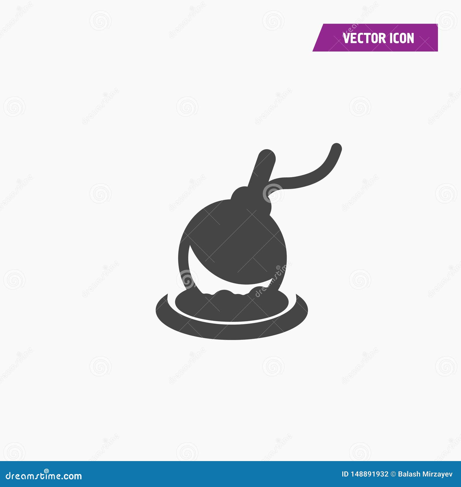 Fragmentation Grenade Solid Black Icon. Stock Vector - Illustration of ...