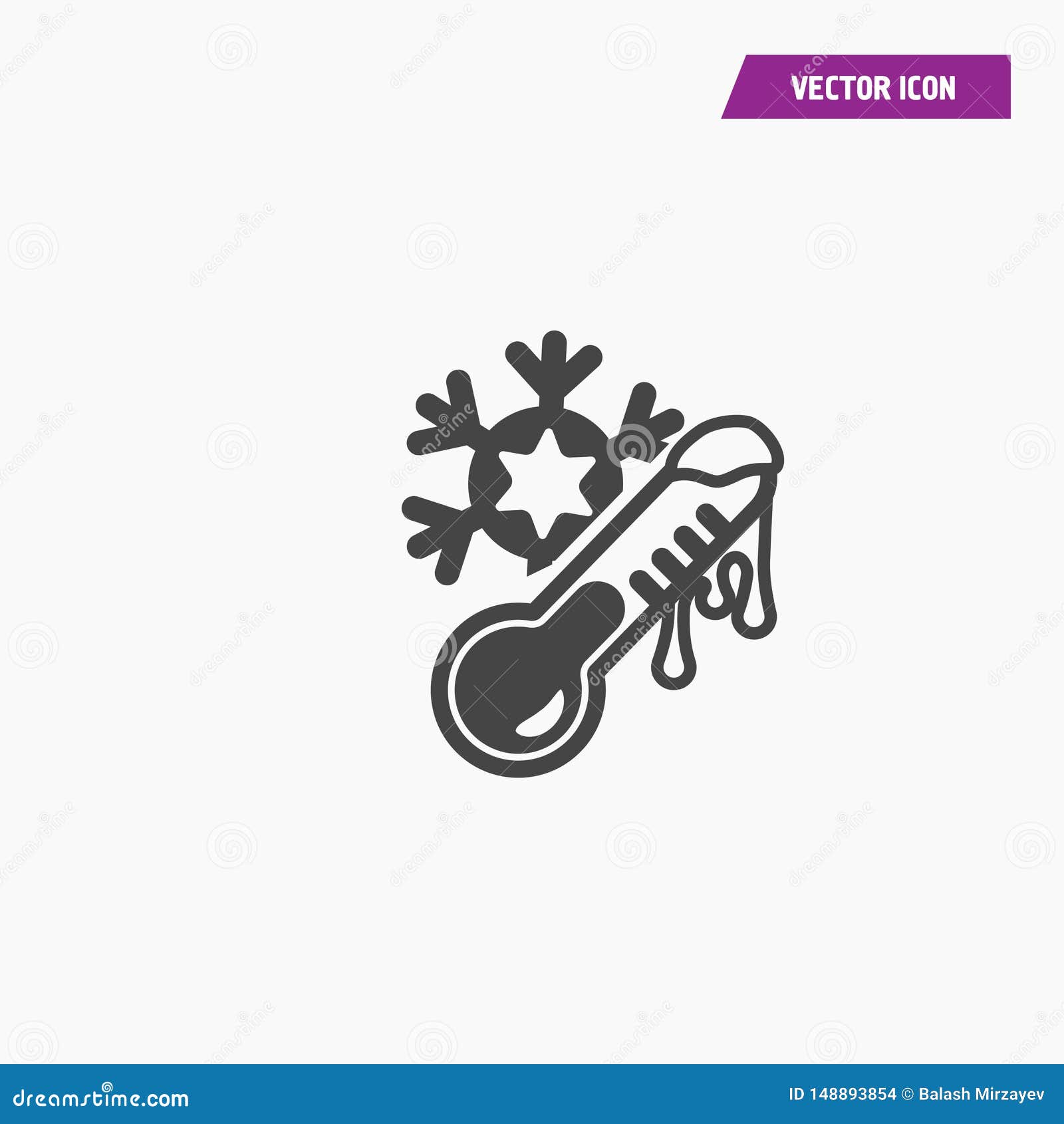 Black Cold Temperature, Freezing, Snow, Ice Icon Stock Vector ...