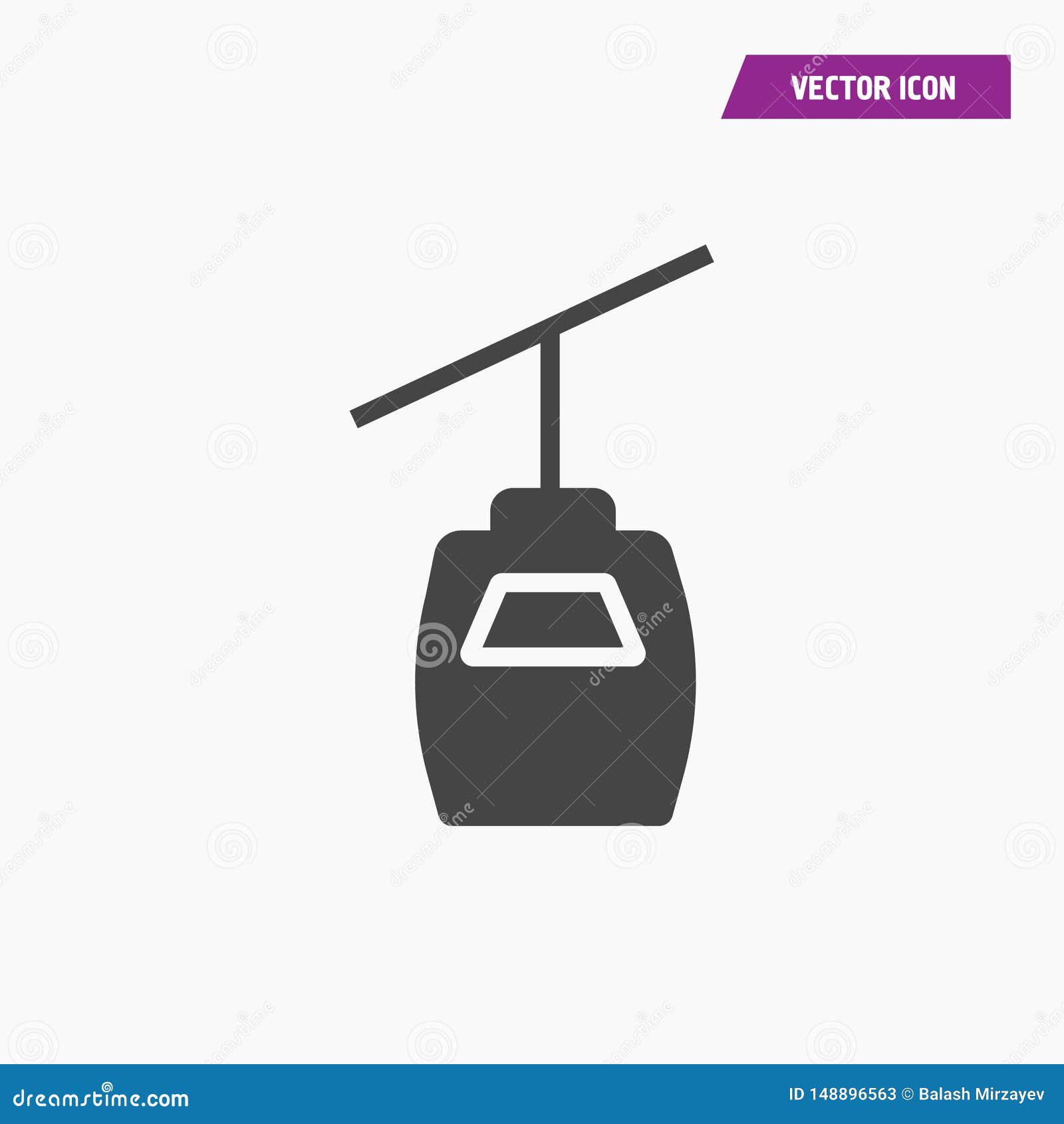 Black Solid Funicular , Teleferic, Cable Car Icon Stock Vector ...