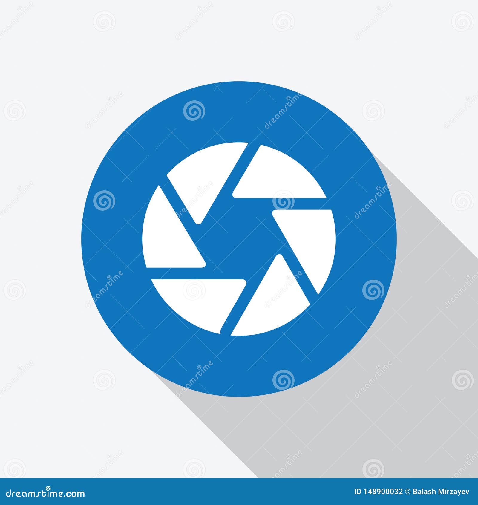 White Grinding Wheel Icon in Blue Circle. Stock Vector - Illustration ...