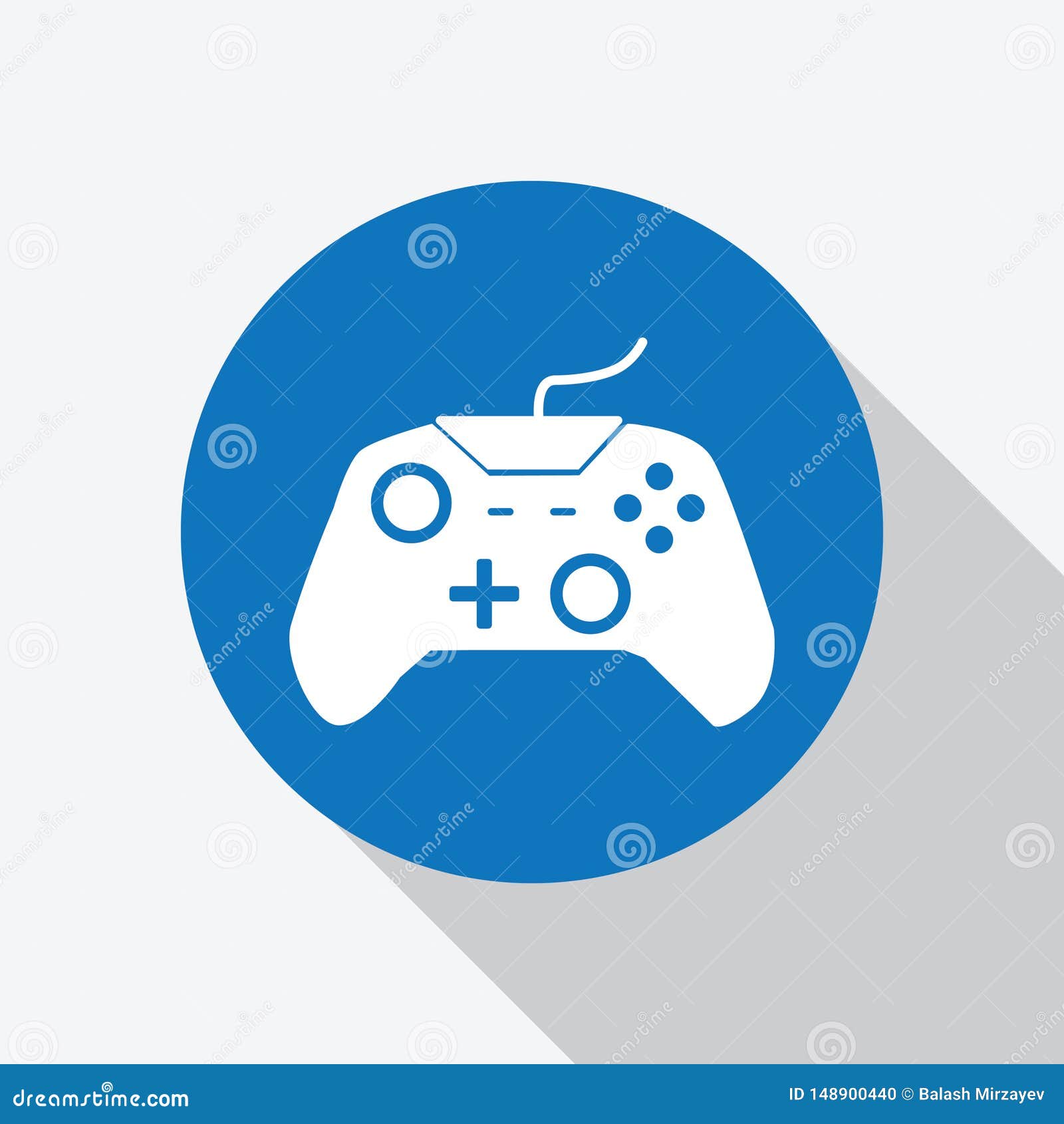 White Video Game Remote Controller Icon Stock Vector - Illustration of ...