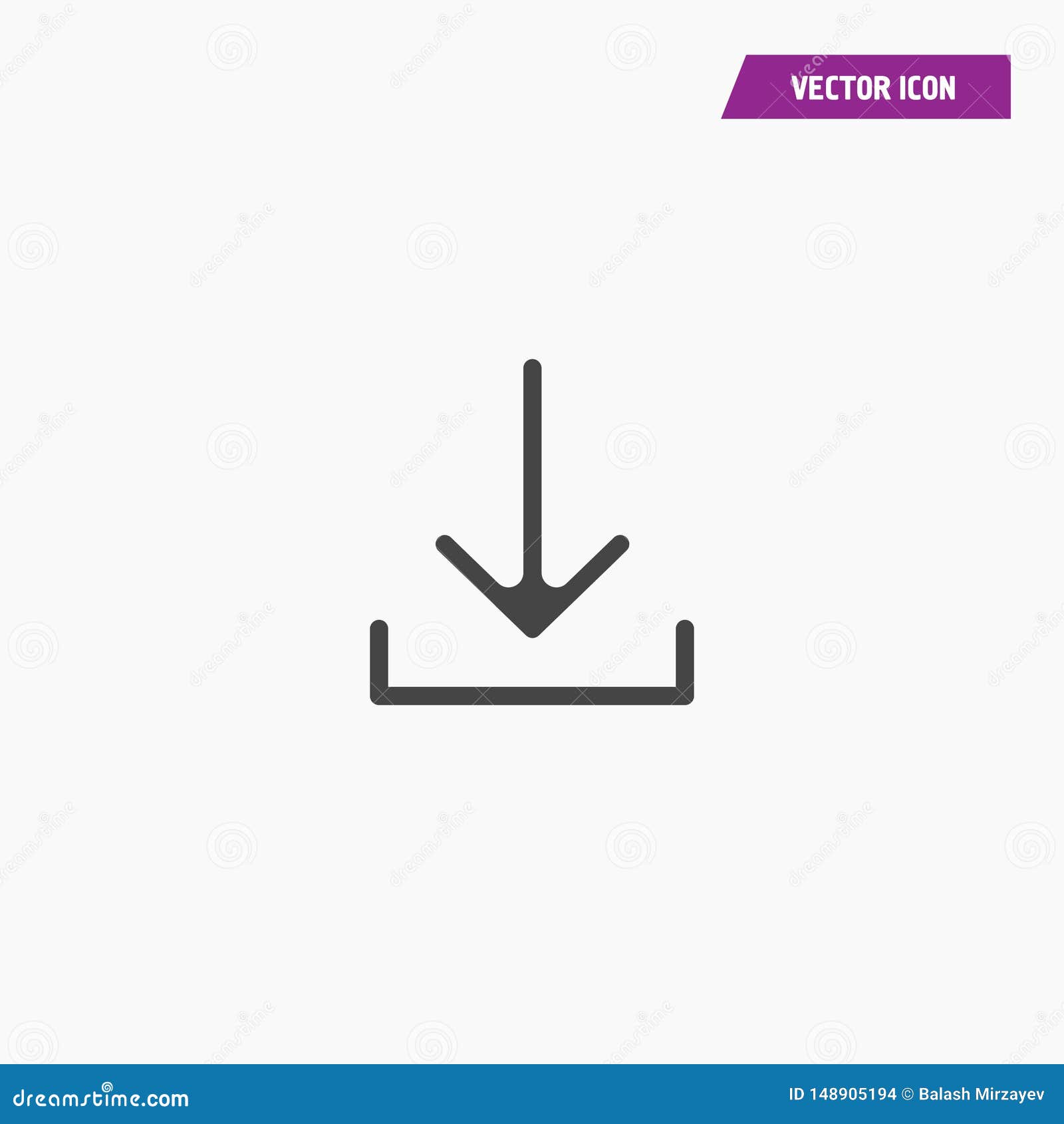 Download Vector Icon, Install Symbol. Stock Vector - Illustration of ...