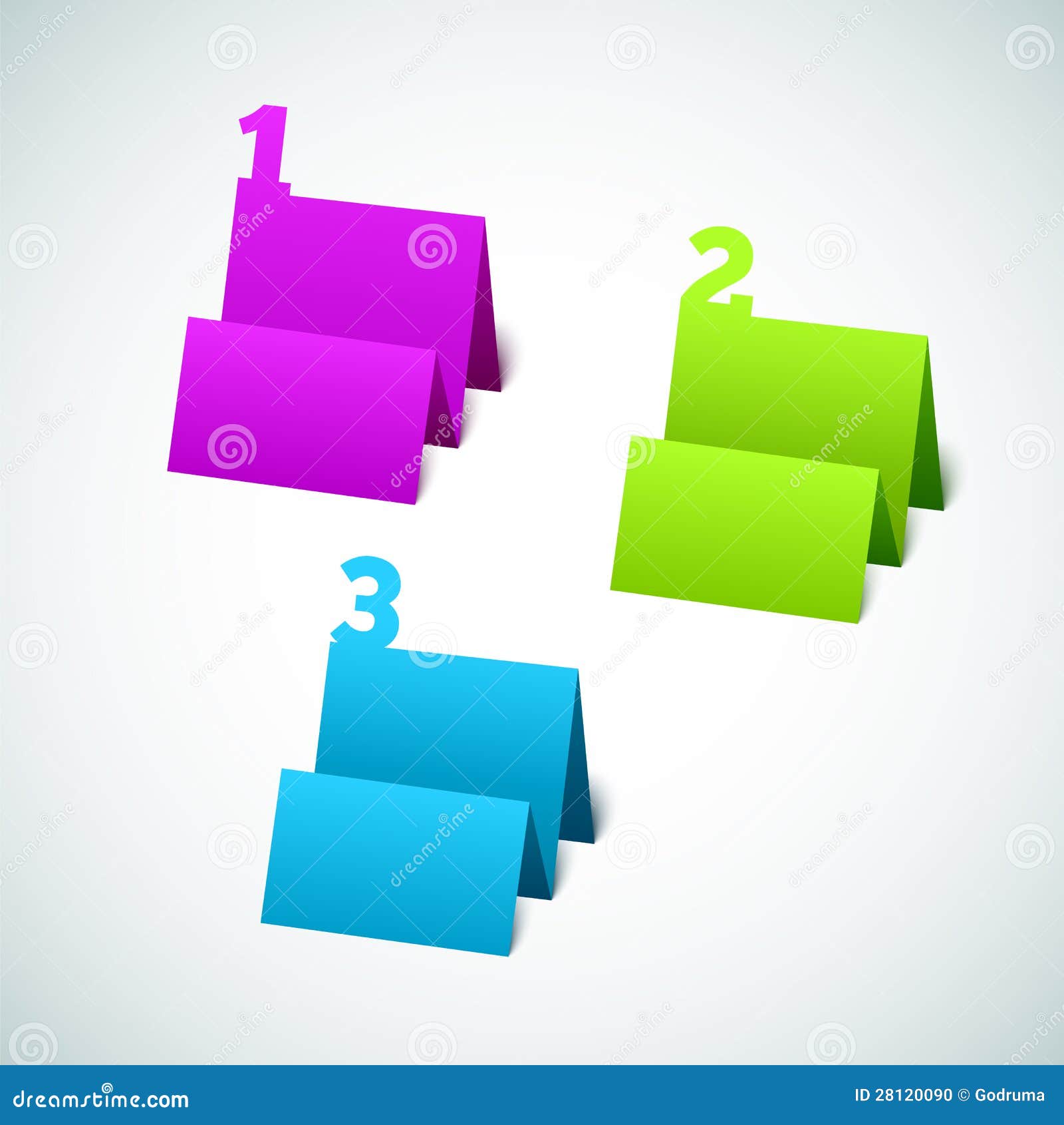 Set of 3D Paper Tag stock vector. Illustration of badge - 28120090