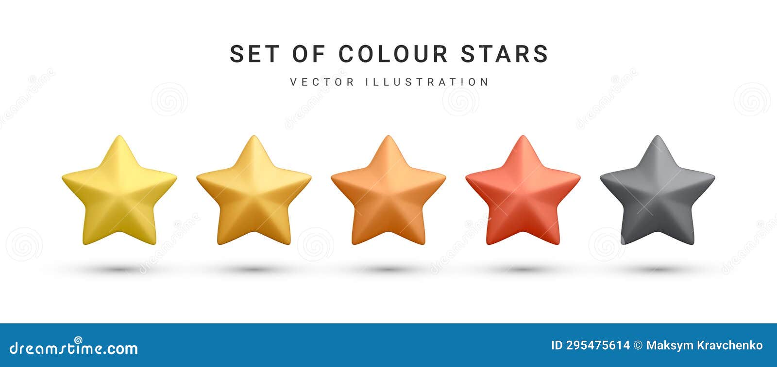 Colour Stars Vector Illustration | CartoonDealer.com #4354966