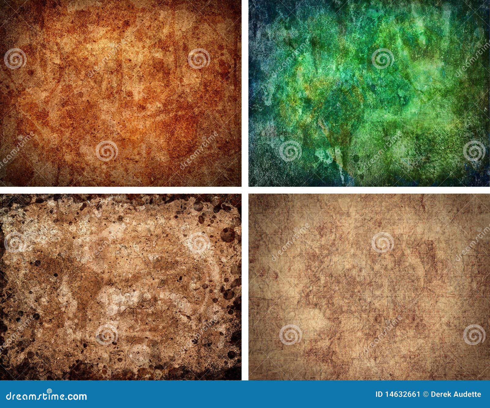 Set of 4 High Resolution Texture Backgrounds Stock Illustration ...