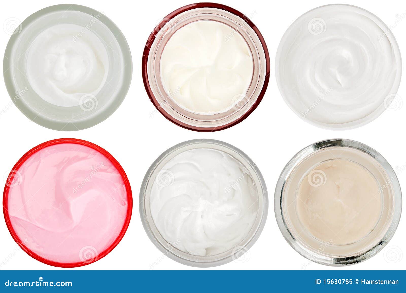 Set of 6 Different Dermal Creams and Gels Stock Image - Image of dermal ...