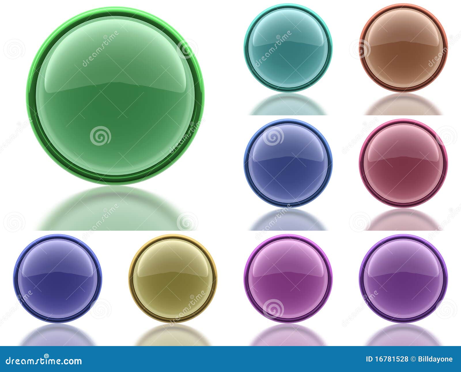 Aqua Buttons Vector Illustration | CartoonDealer.com #8183282