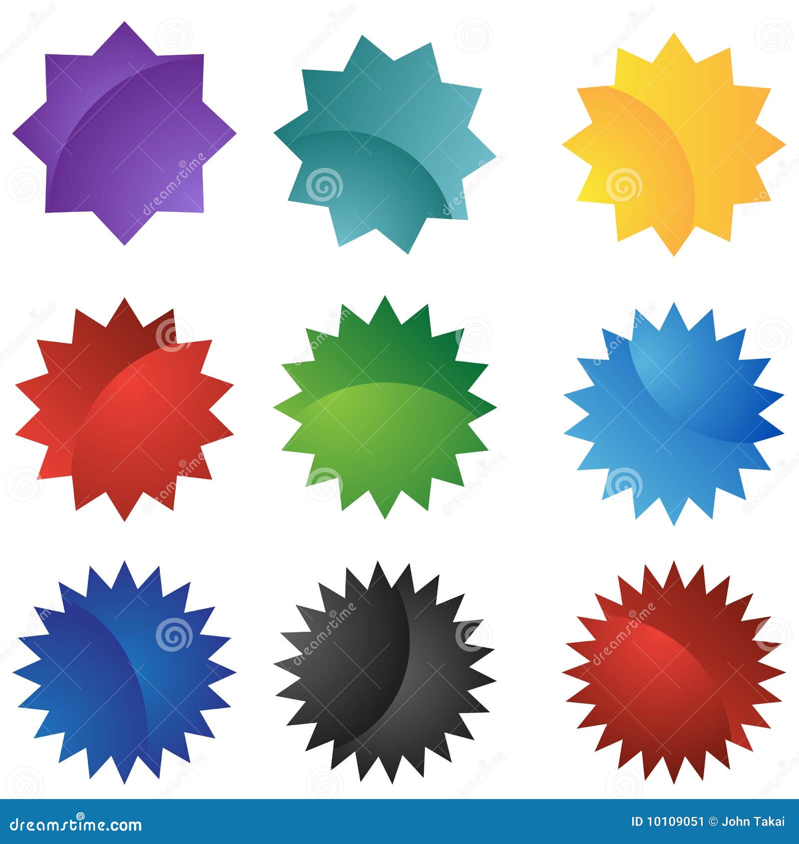 Set of 9 Seals stock vector. Illustration of assortment - 10109051