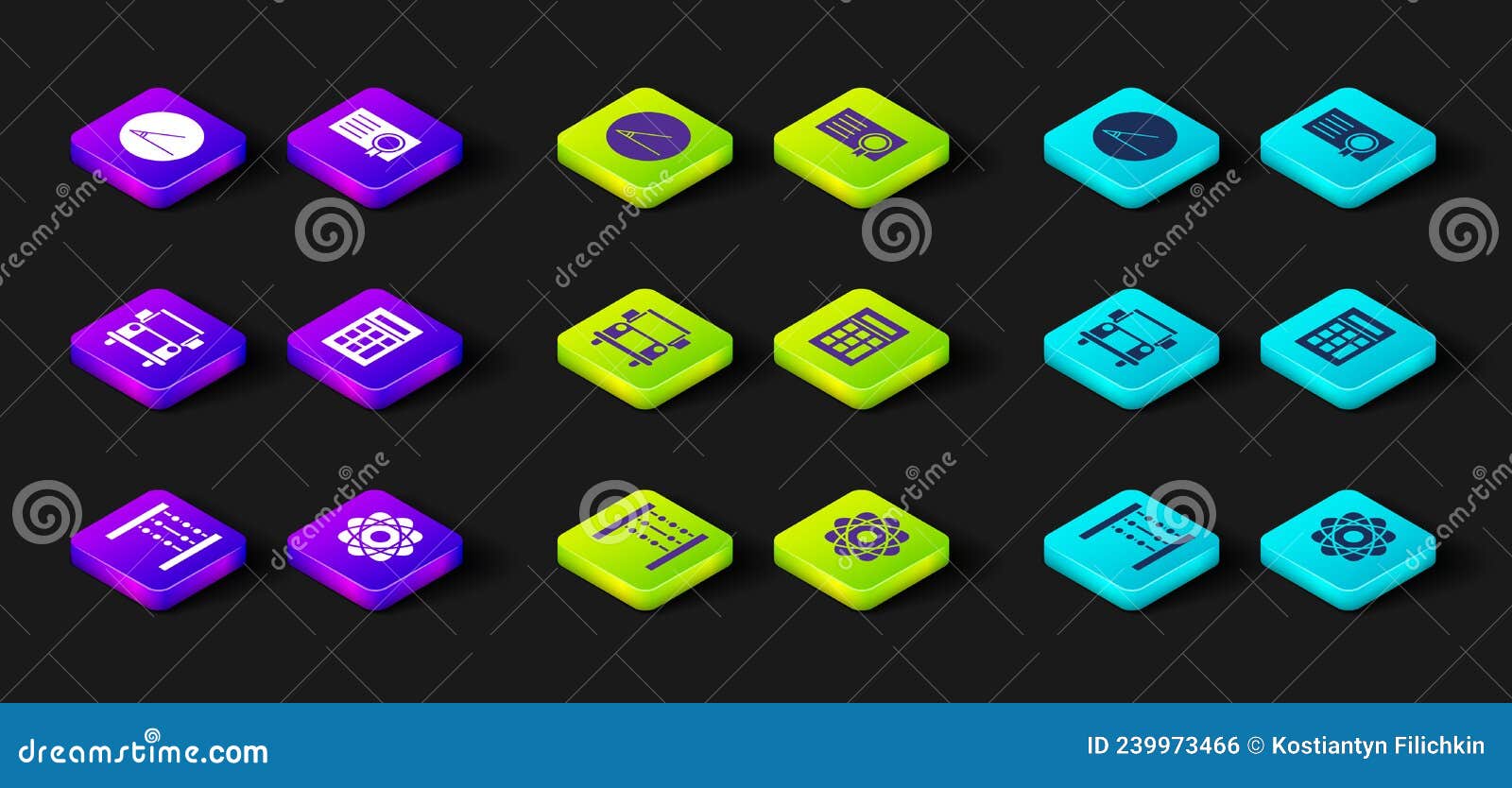 Set Abacus, Atom, School Bus, Calculator, Certificate Template and ... Set Abacus, Atom, School Bus, Calculator, Certificate Template and ...