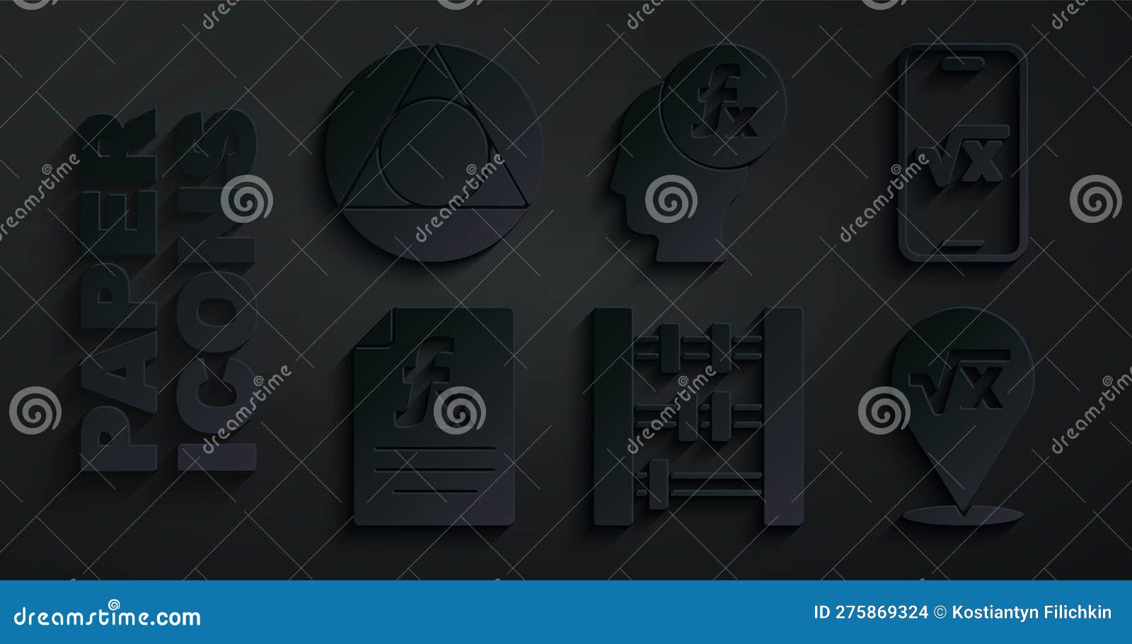 Set Abacus, Square Root of X Glyph, Function Mathematical Symbol, and ... Set Abacus, Square Root of X Glyph, Function Mathematical Symbol, and ...