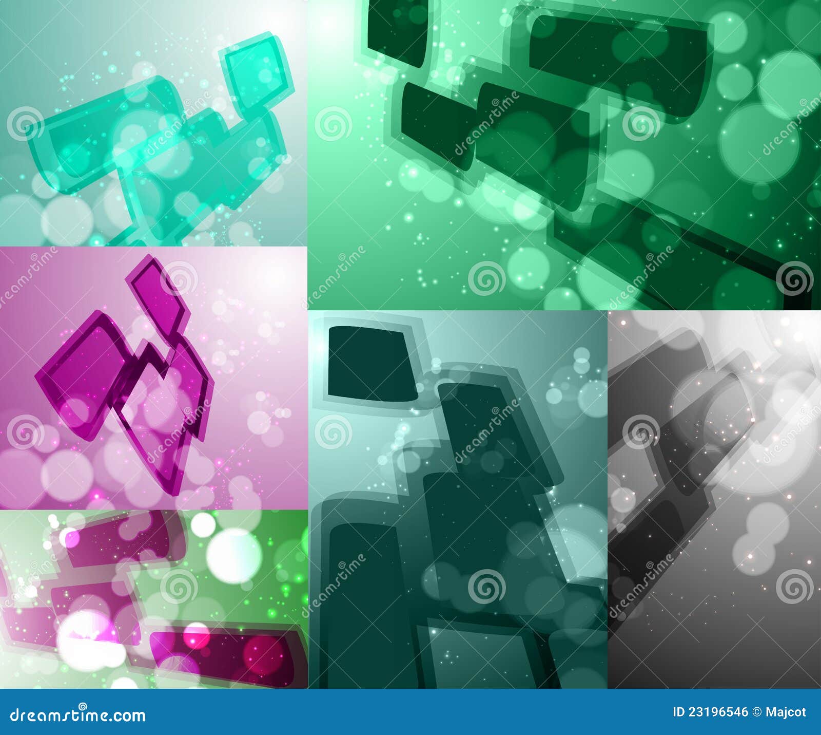 Set for Abstract Background Stock Vector - Illustration of dynamic ...