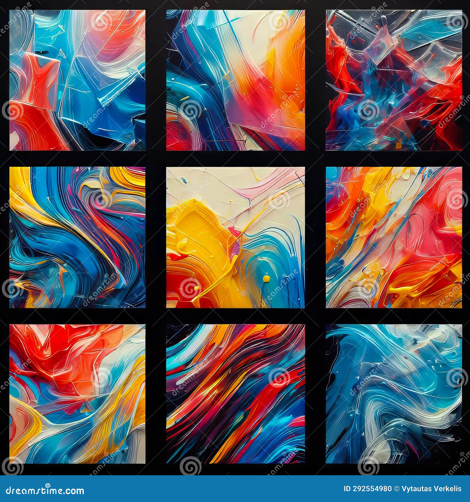 Set of Abstract Backgrounds with Different Geometric Elements. Elements ...