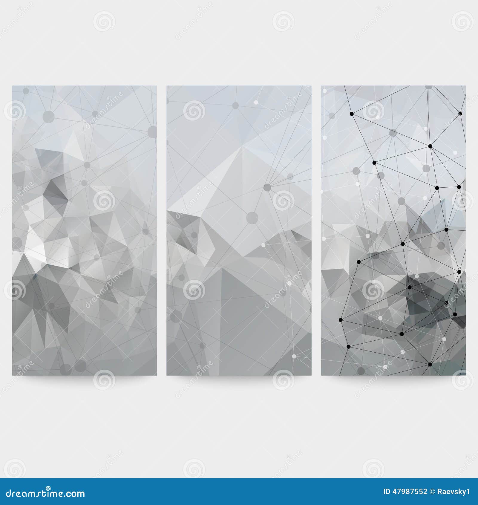 Set of Abstract Backgrounds, Molecule Structure, Stock Vector ...