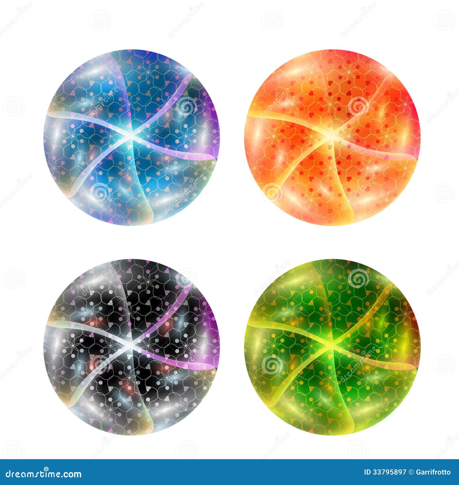 Set abstract ball stock vector. Illustration of circle - 33795897