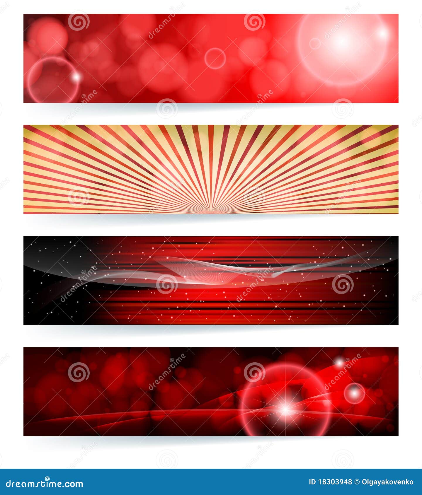 Set of abstract banners. stock vector. Illustration of fresh - 18303948