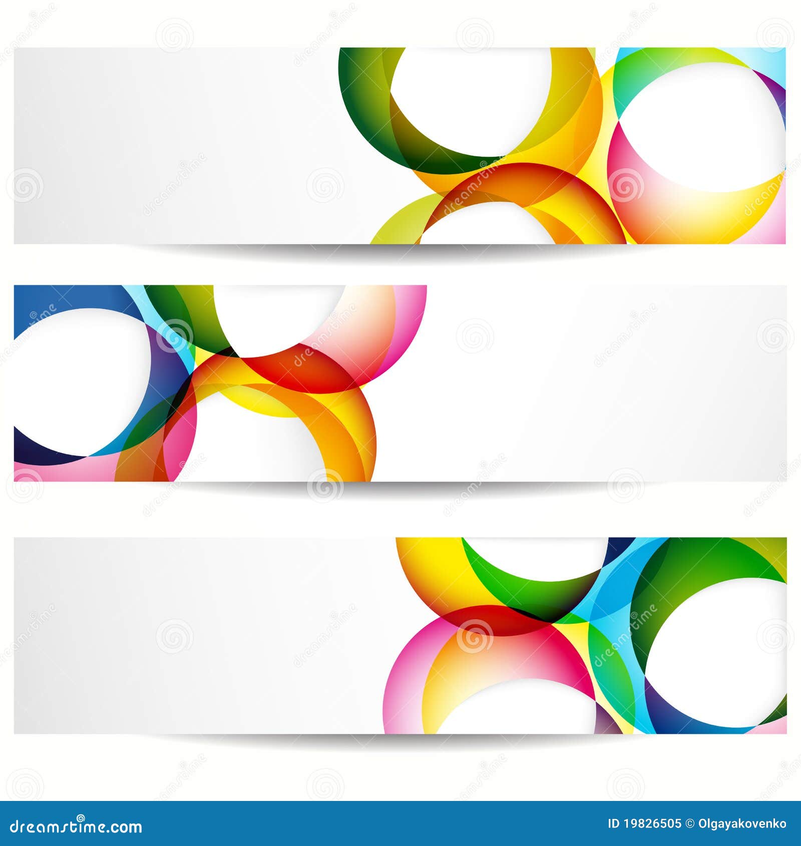 Set of abstract banners. stock vector. Illustration of banner - 19826505