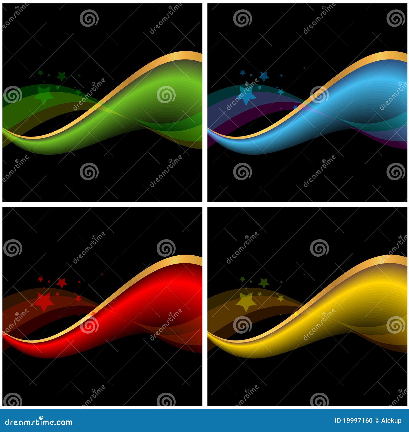 Set of abstract banners stock vector. Illustration of border - 19997160