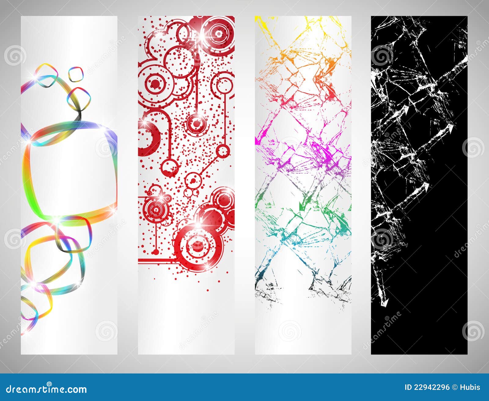 Set of abstract banners stock vector. Illustration of cool - 22942296