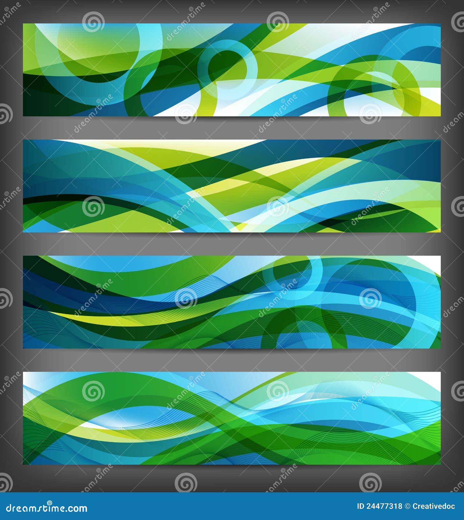 Set of Abstract Banners / Backgrounds Stock Vector - Illustration of ...