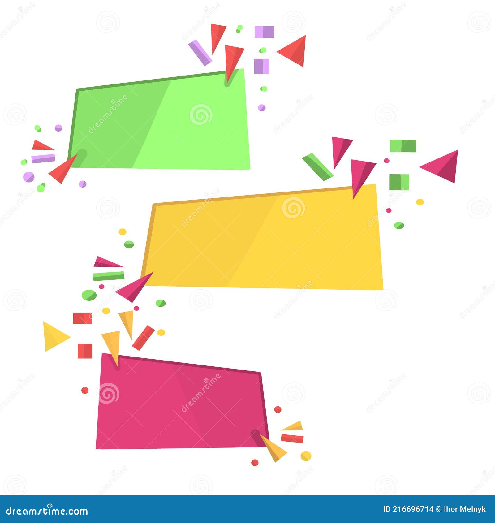 Geometric banners Set stock vector. Illustration of business - 216696714